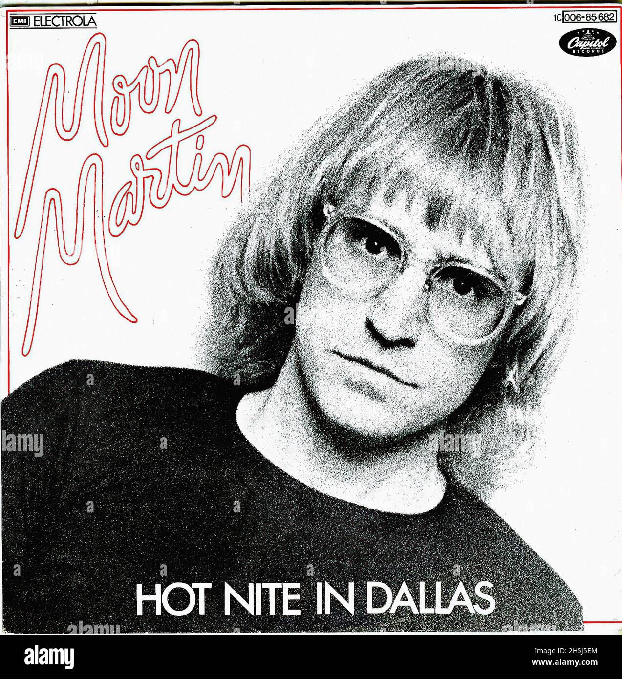 Vintage single record cover - Moon Martin - Hot Night In Dallas - D ...