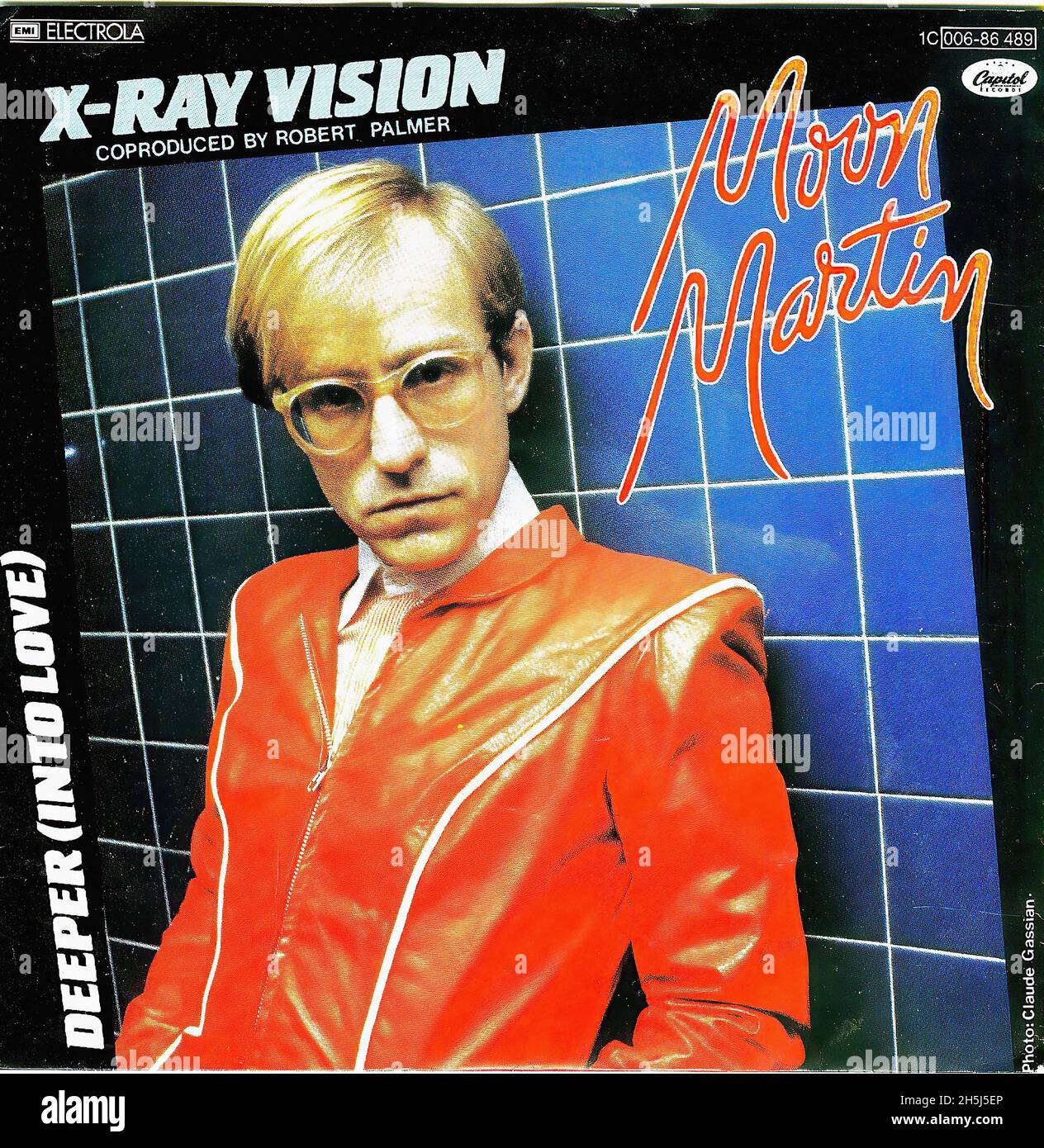 Vintage single record cover - Moon Martin - X Ray Vision - D - 1982 ...