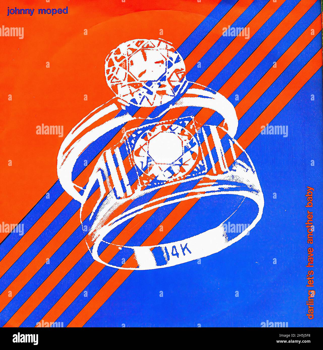 Vintage single record cover - Moped, Johnny - Darling Let's Have ...