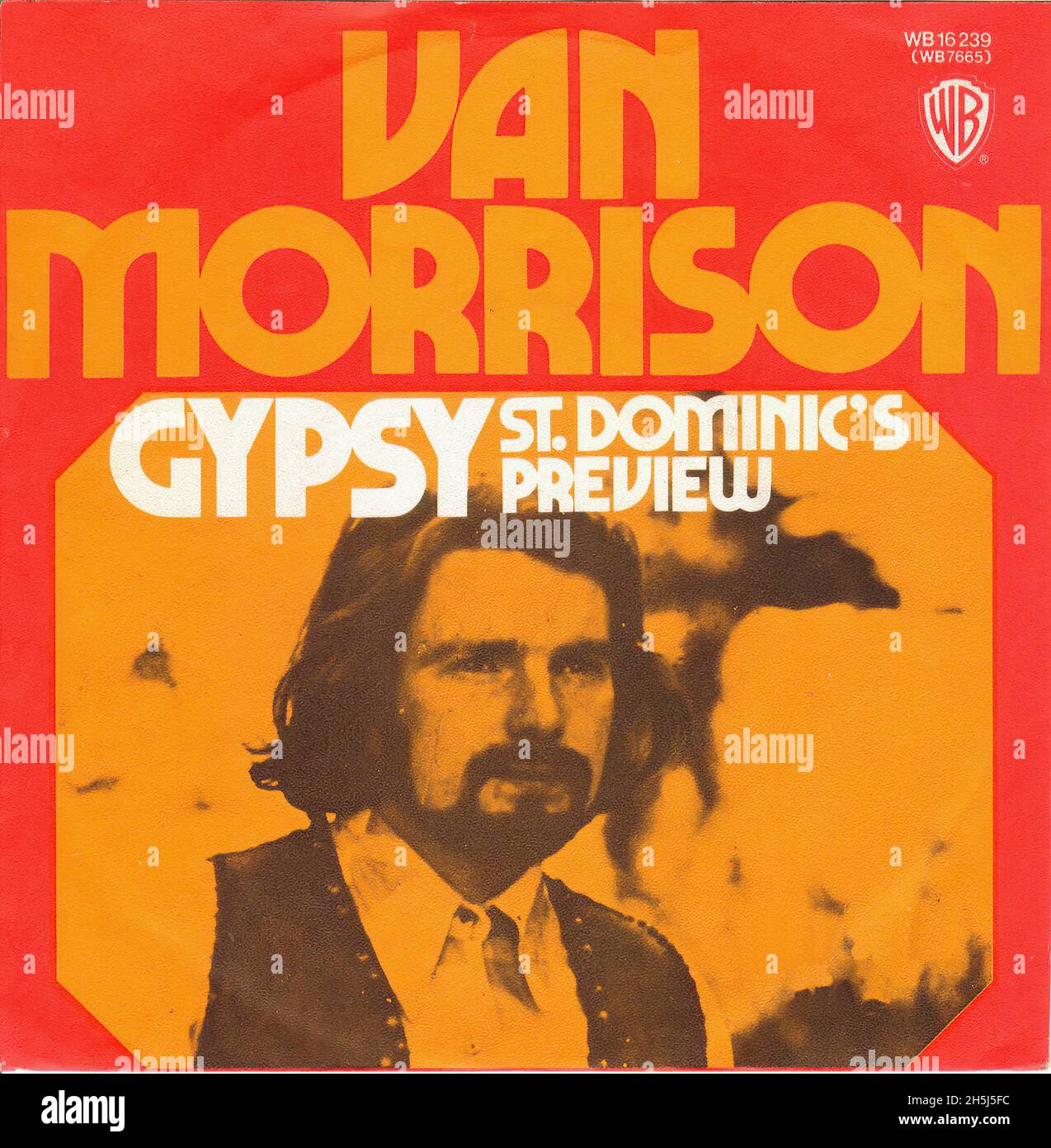 Vintage single record cover - Morrison, Van - Gypsy - 1972 Stock Photo ...