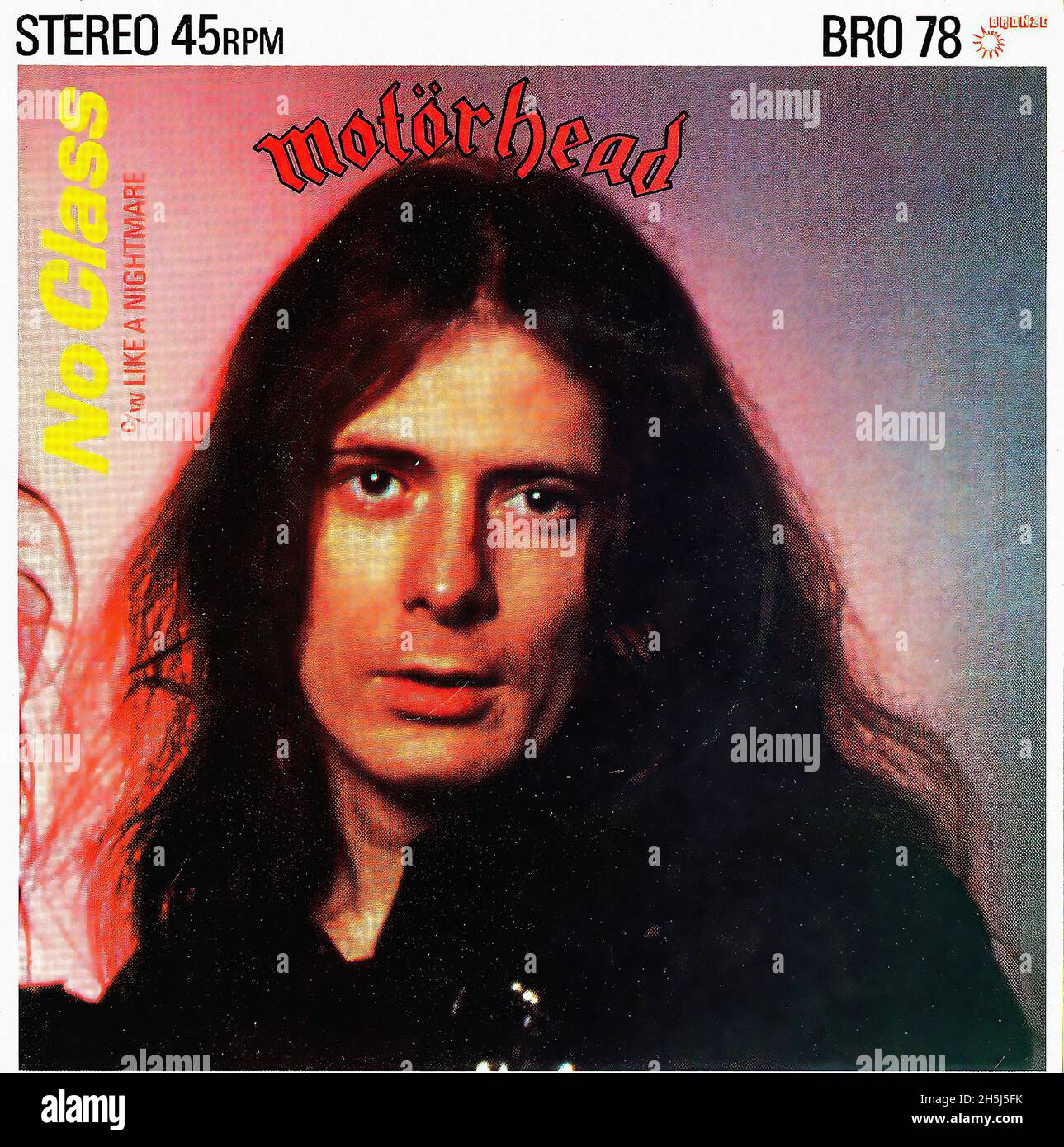 Vintage single record cover - Motörhead - No Class - UK - 1979 Stock ...