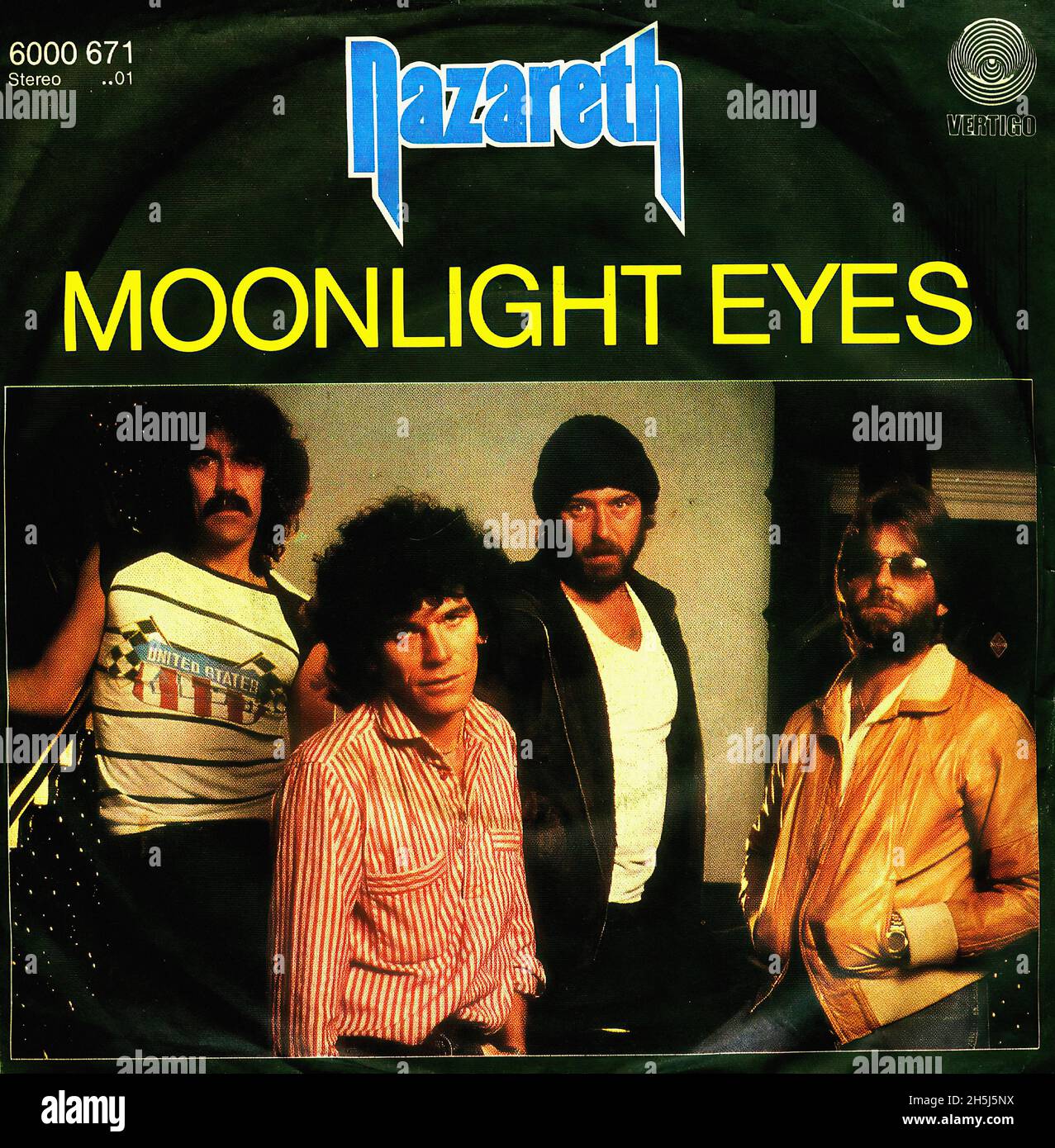 Vintage single record cover - Nazareth - Moonlight Eyes - D - 1981 ...