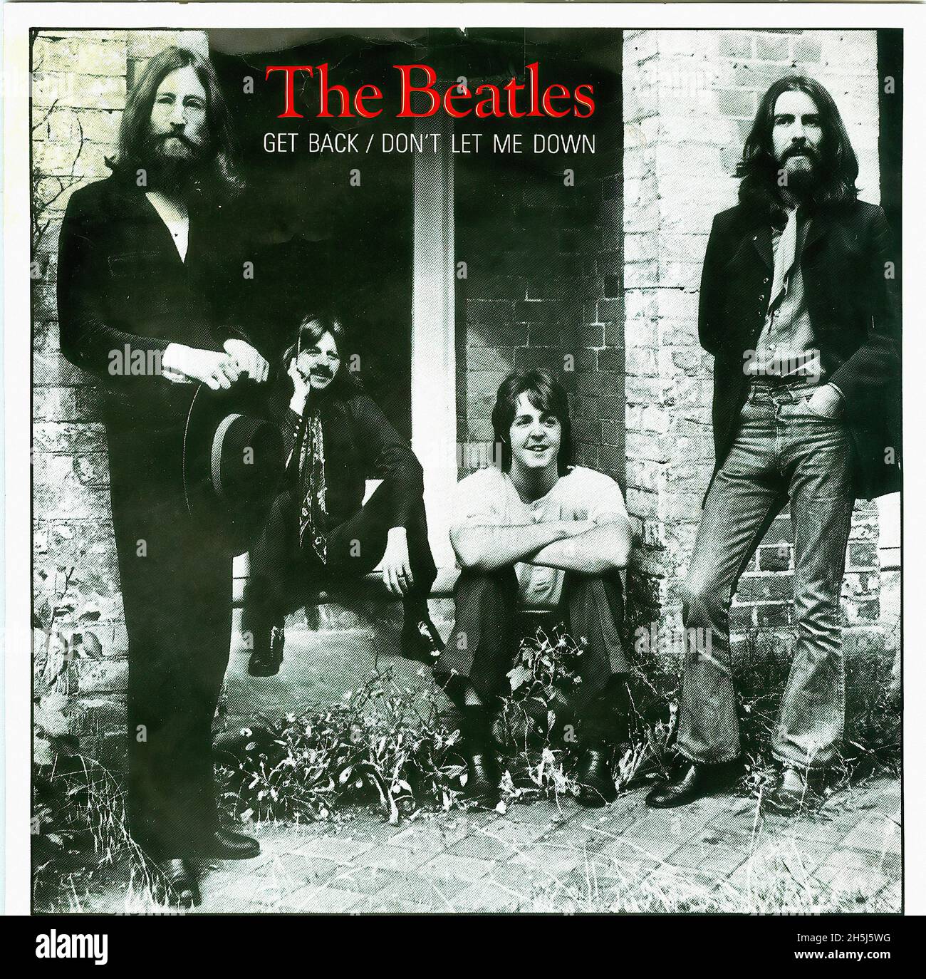 Vintage single record cover - Beatles, The - Get Back - UK - 1982 02 ...