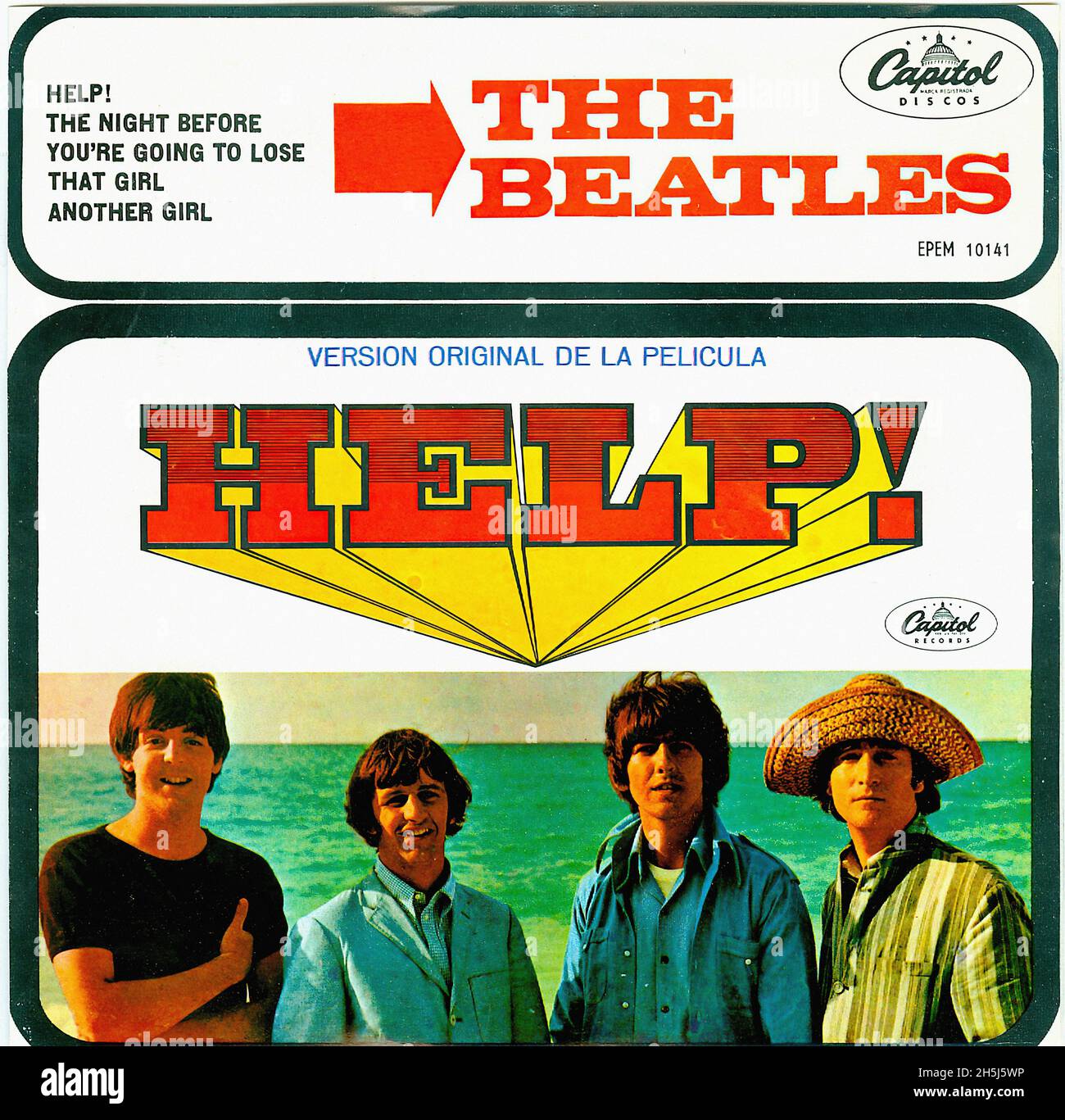 Beatles help vinyl hi-res stock photography and images - Alamy