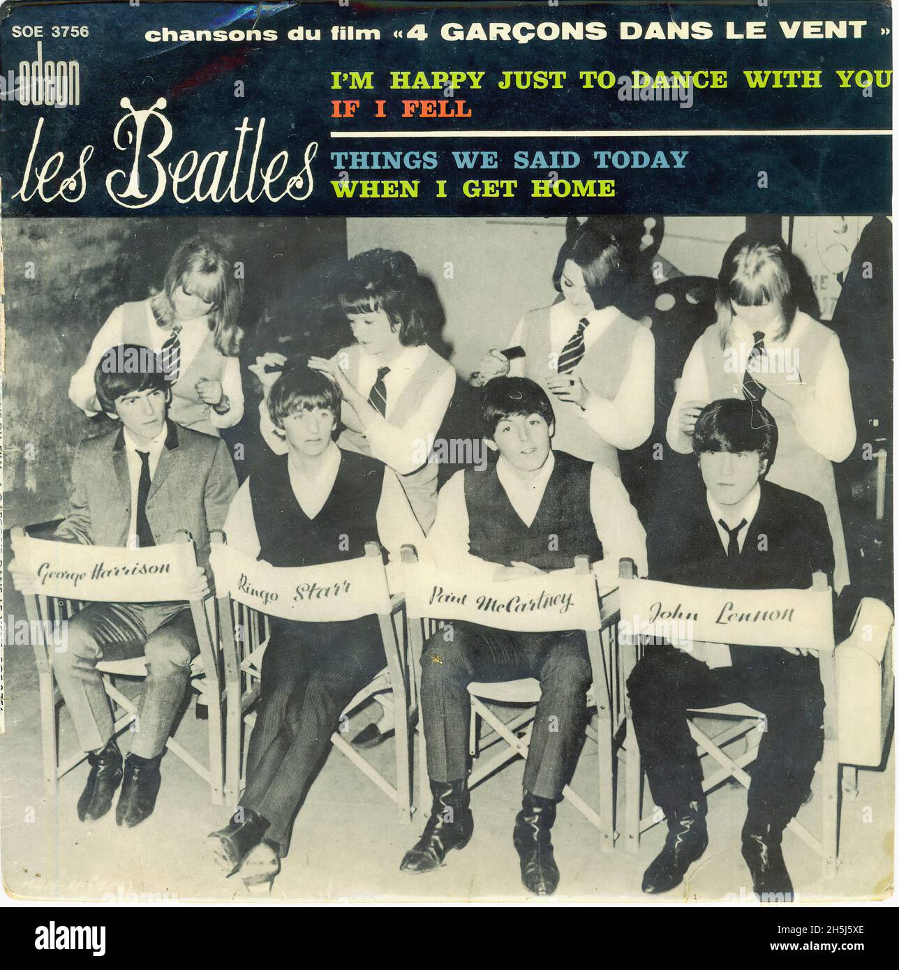 Vintage single record cover - Beatles, The - I'm Happy Just To Dance ...