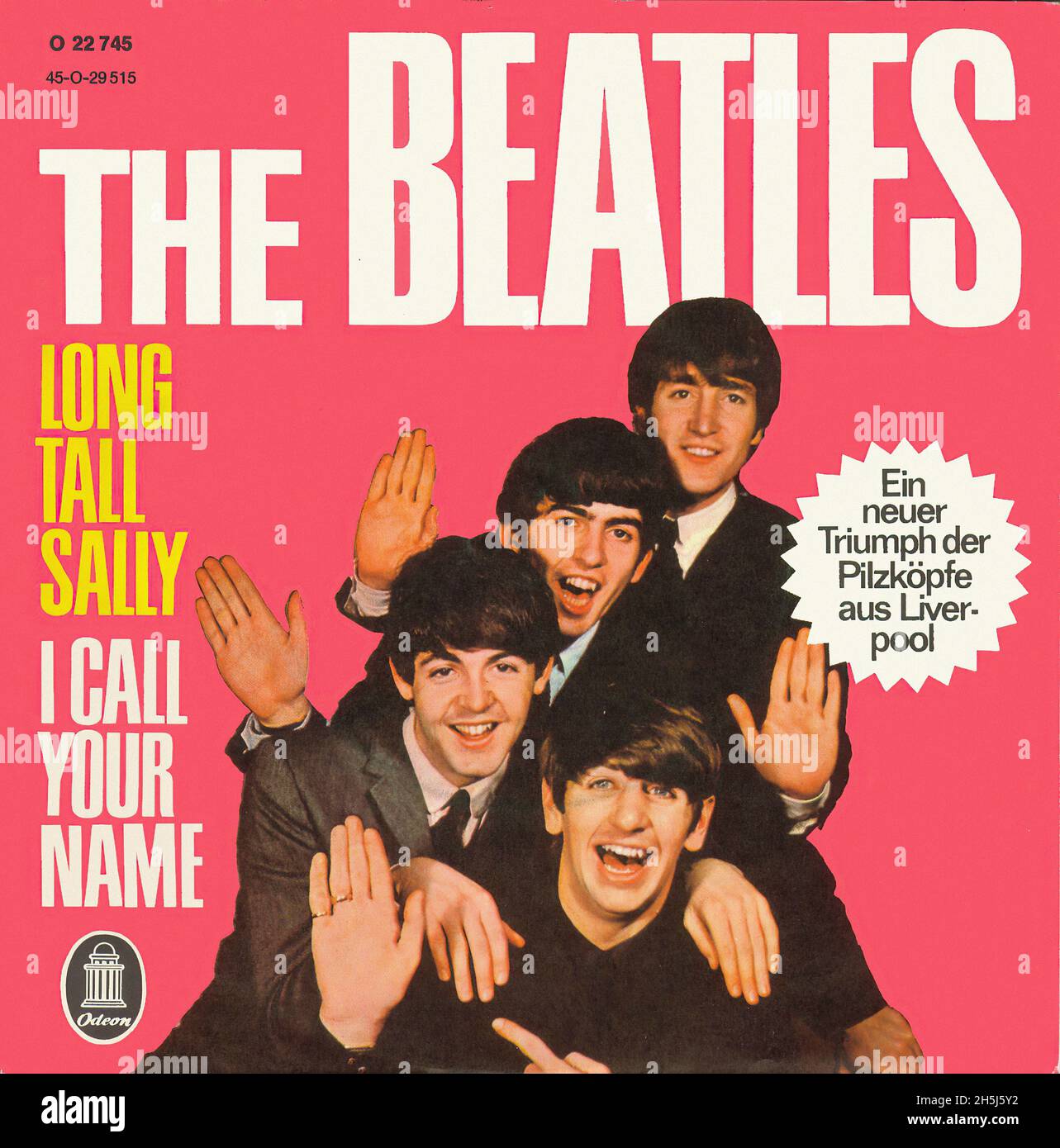 Vintage single record cover - Beatles, The - Long Tall Sally - Pic ...