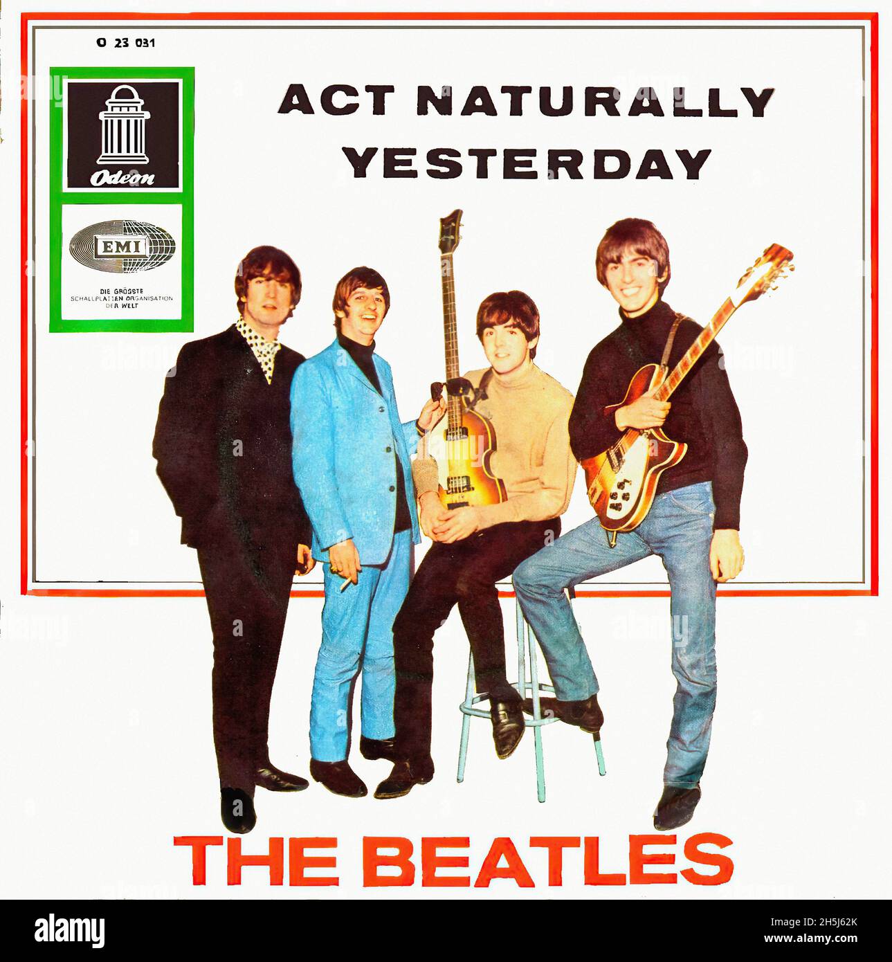 Vintage single record cover - Beatles, The - Yesterday - 1. Cover - D ...
