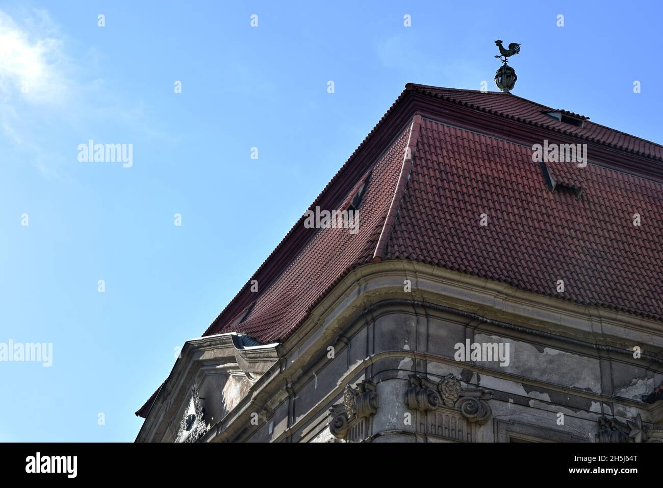 The Plasy Monastery, the large complex of monastery, castle and ...