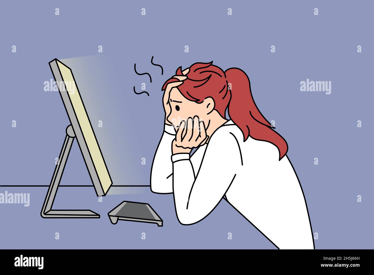 Study fatigue Stock Vector Images - Alamy