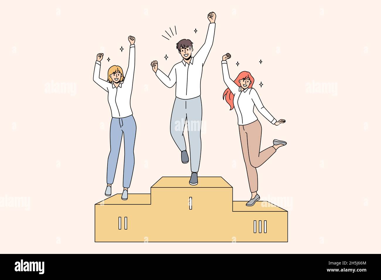 Awarded medal podium hi-res stock photography and images - Alamy