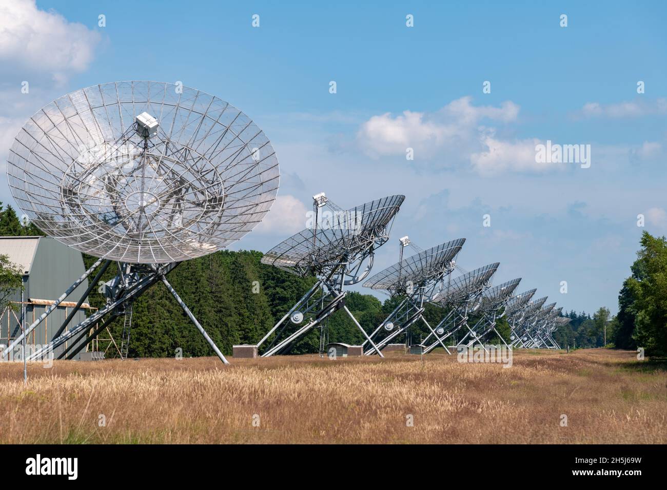 Westerbork, The Netherlands-July 2021; View along the Westerbork ...
