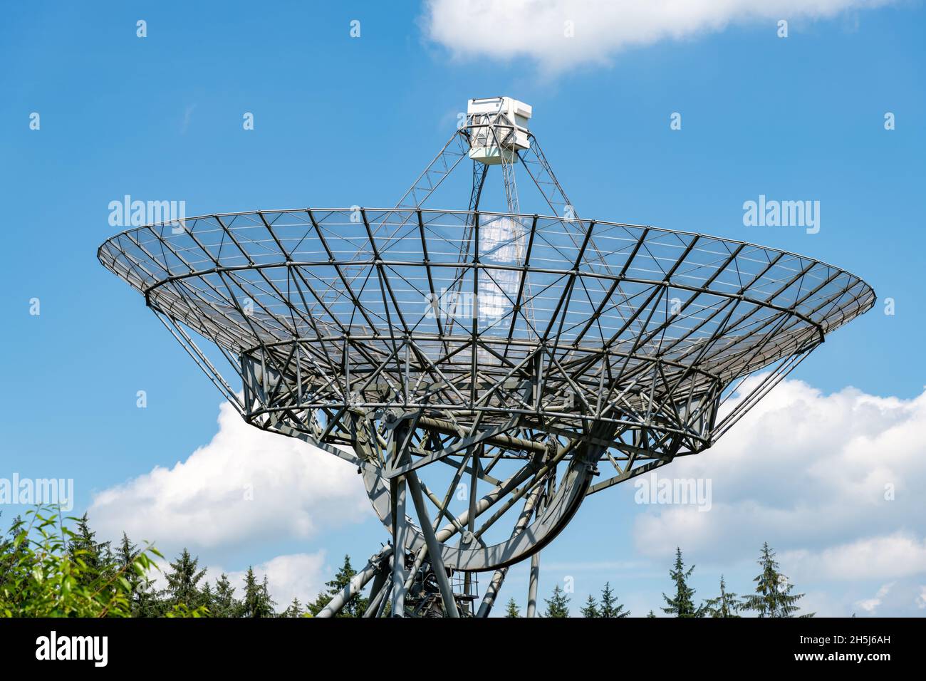 Westerbork, The Netherlands-July 2021; Close up of the dish of ...