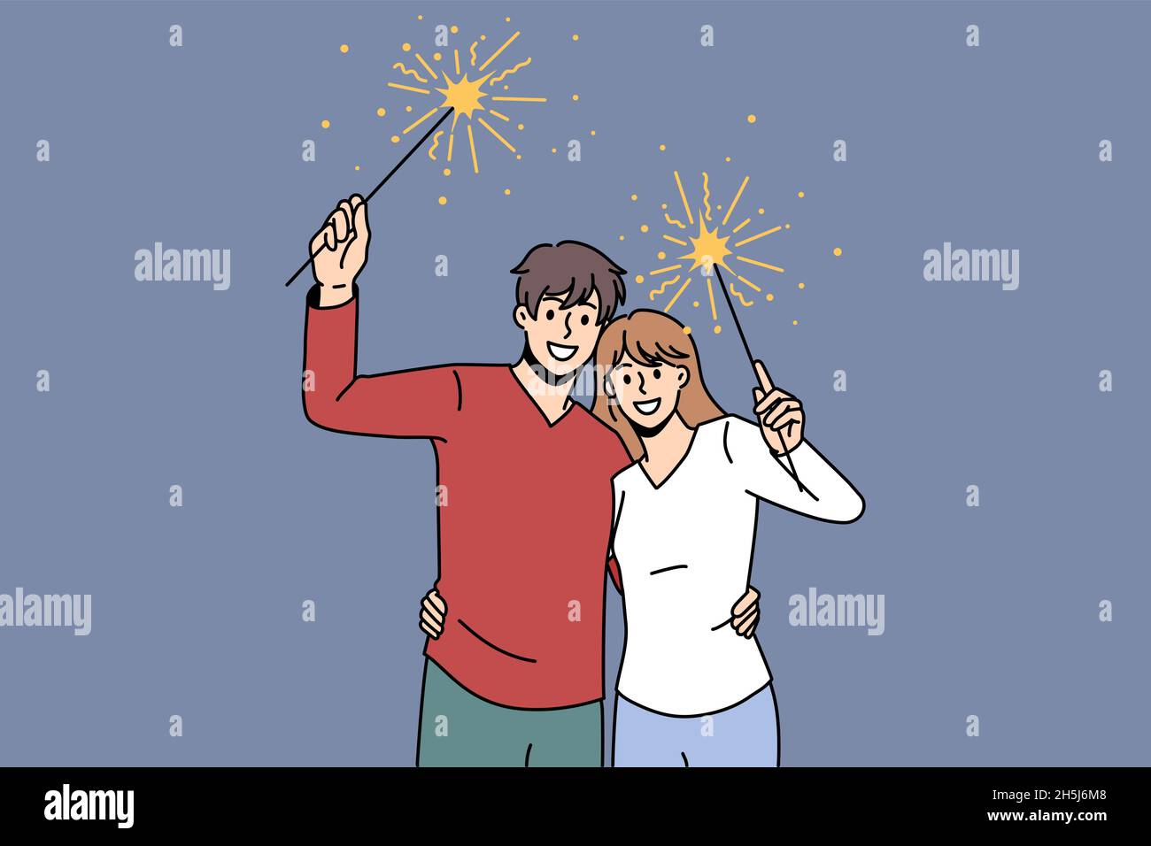 Firework lovers Stock Vector Images - Alamy
