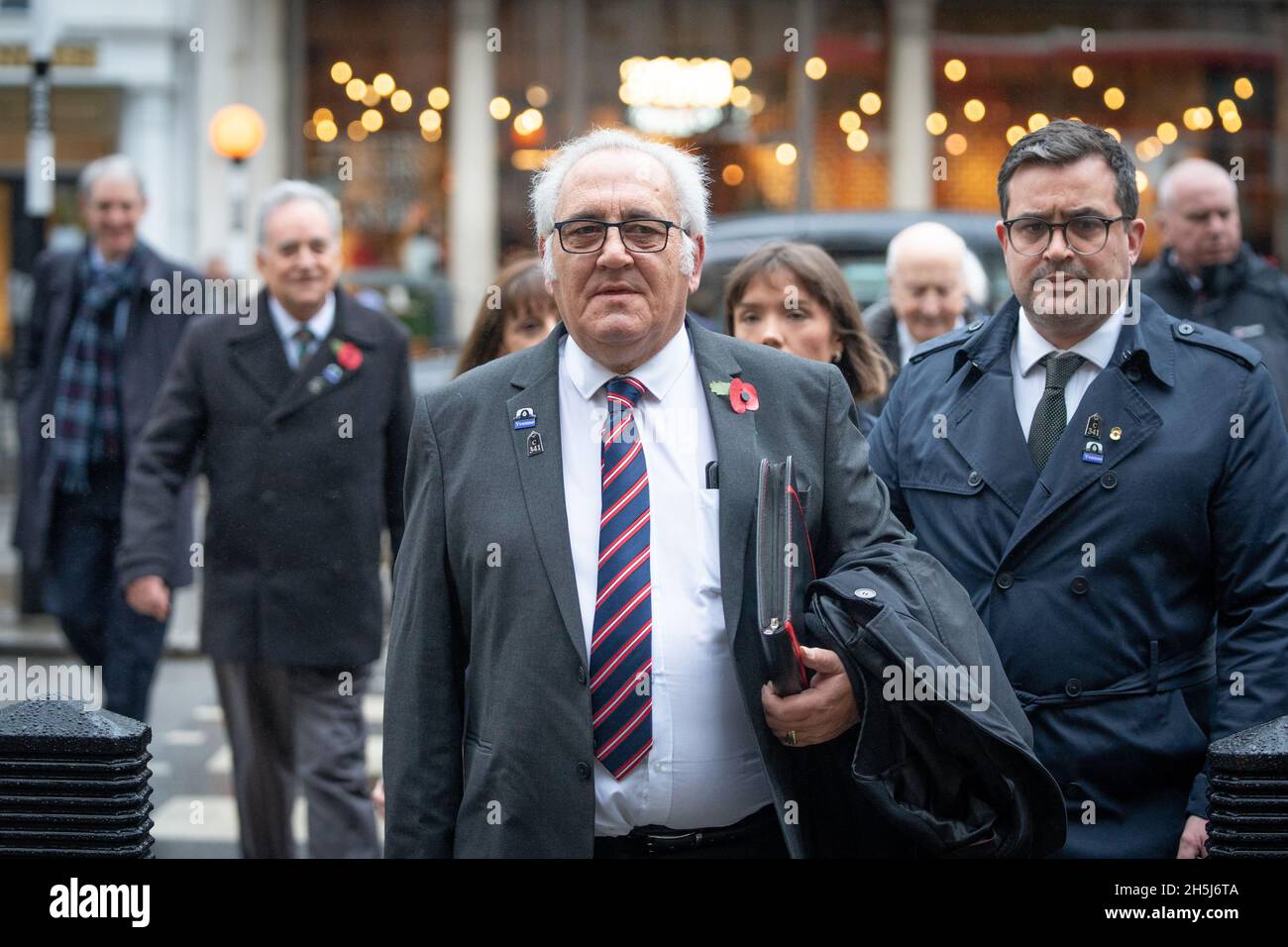 Retired police officer John Murray arrives at the Royal Courts of ...