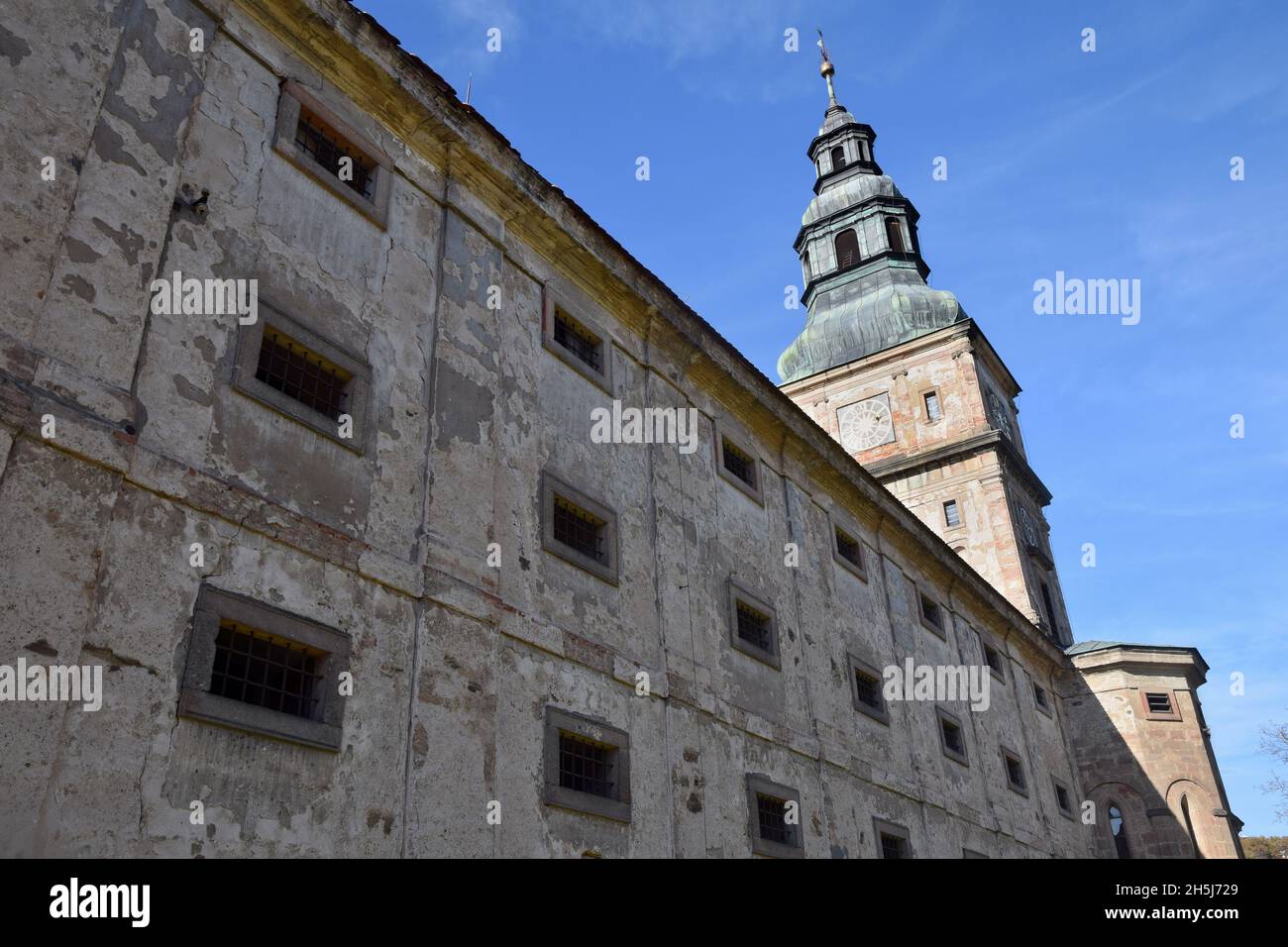 The Plasy Monastery, the large complex of monastery, castle and ...