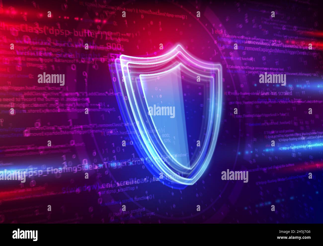 Cyber security technology. Cloud storage and big data protection vector ...