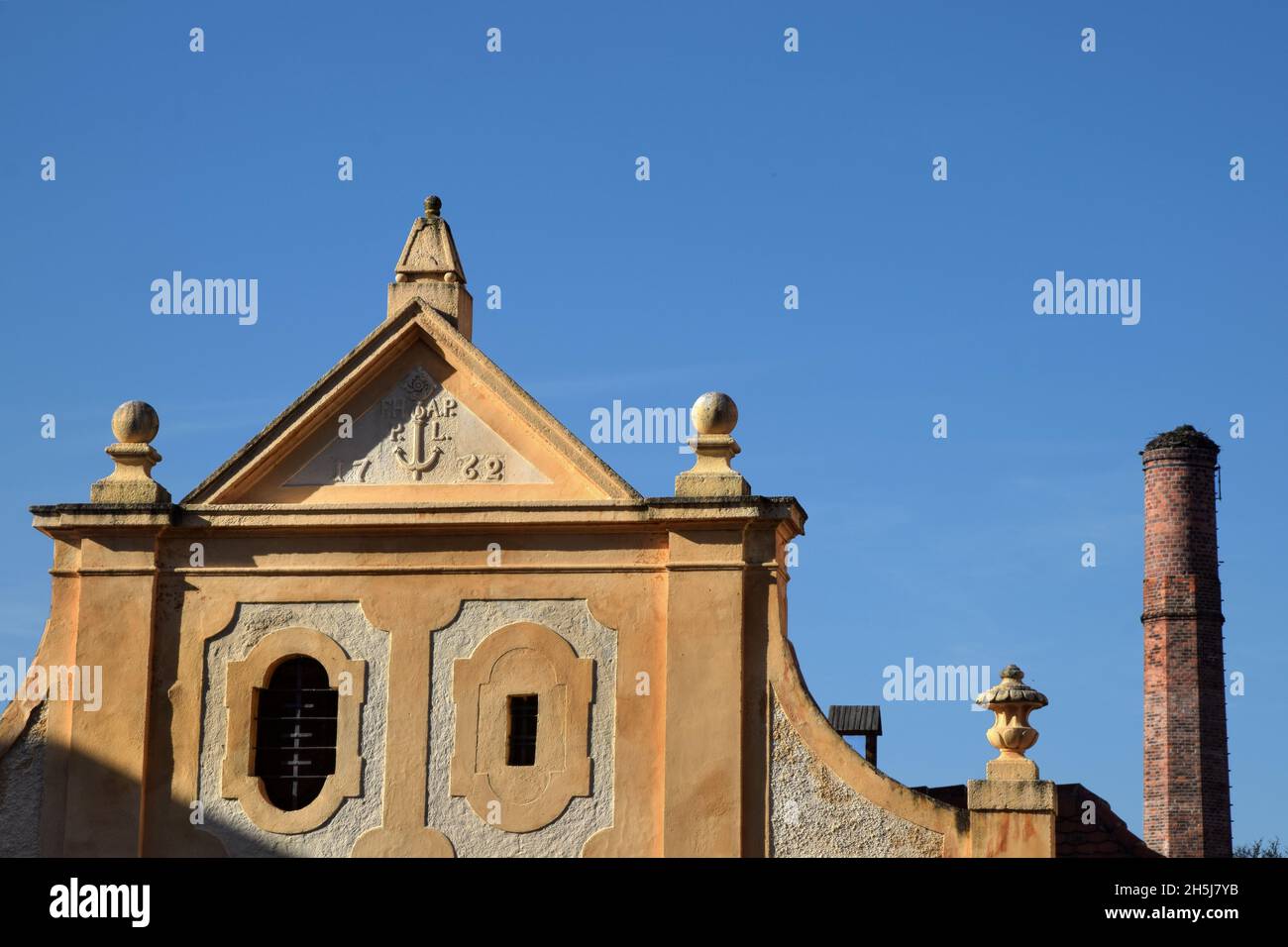 The Plasy Monastery, the large complex of monastery, castle and ...