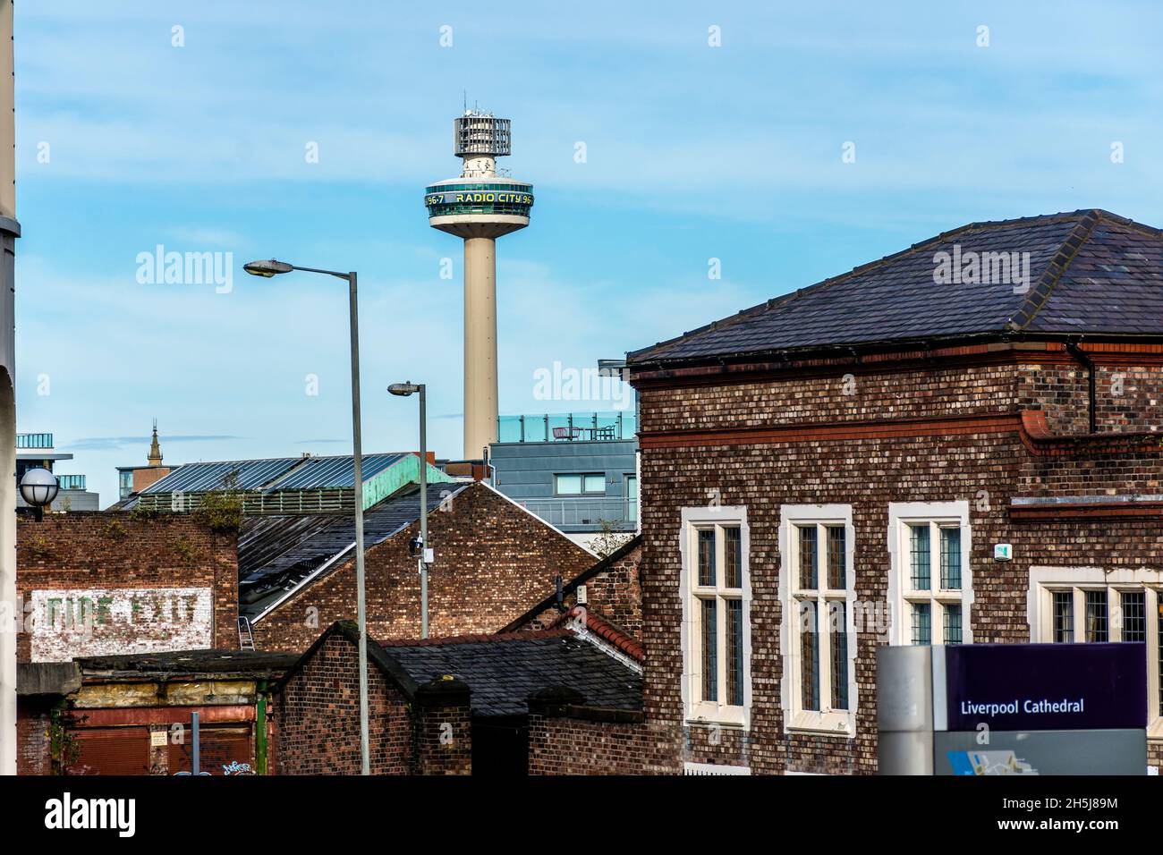 Liverpool city radio tower hi-res stock photography and images - Alamy