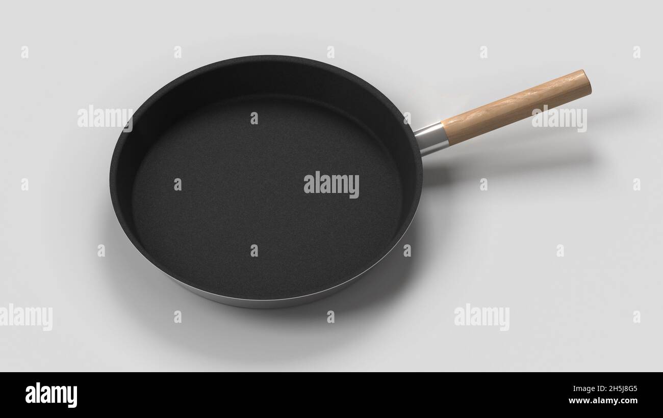 3d rendering empty frying pan hi-res stock photography and images - Alamy