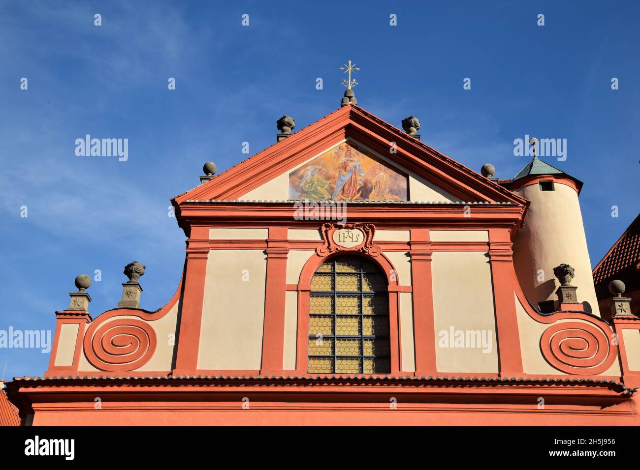 The Plasy Monastery, the large complex of monastery, castle and ...