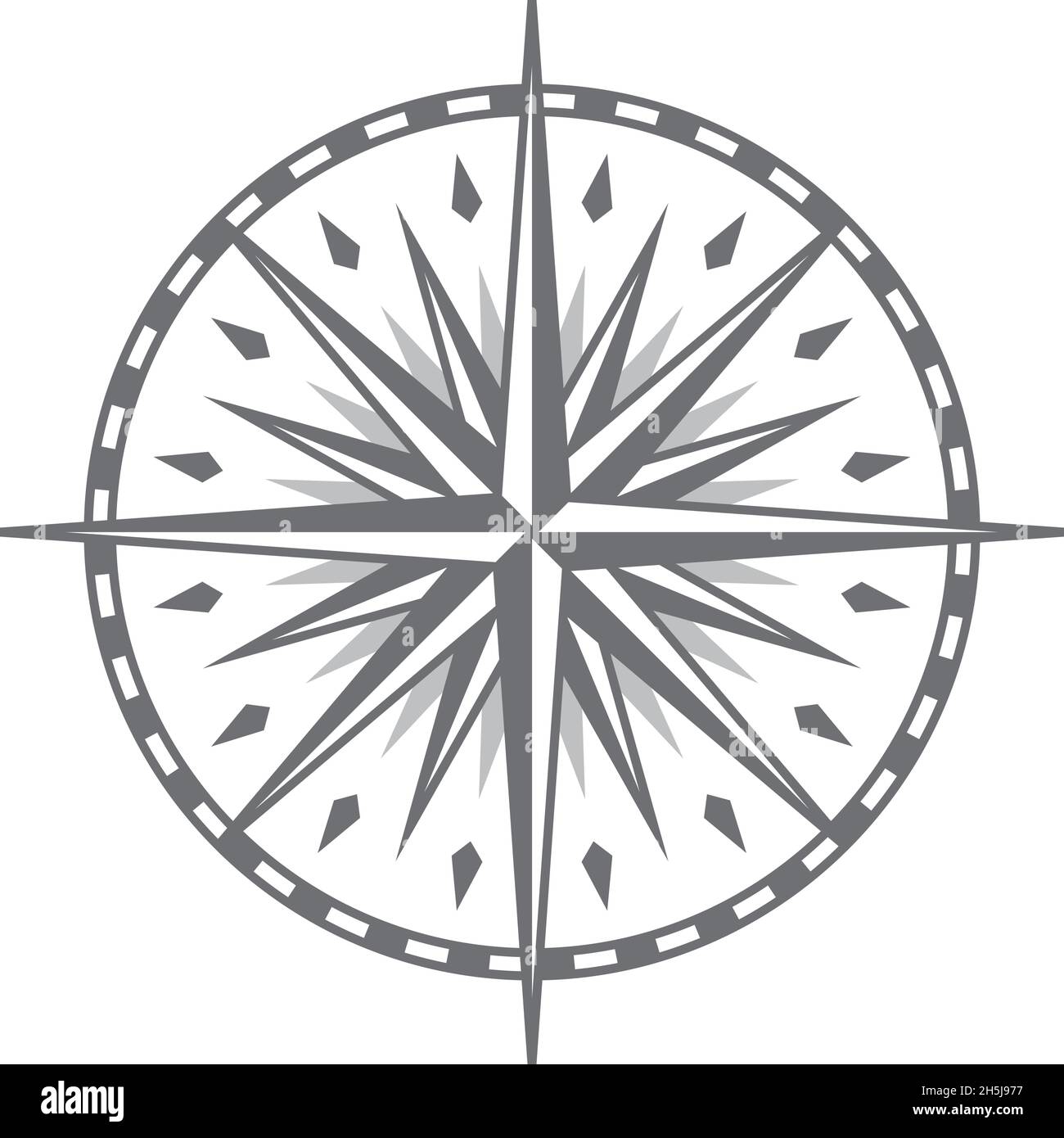Compass star symbol. Vintage world orientation sign Stock Vector Image ...