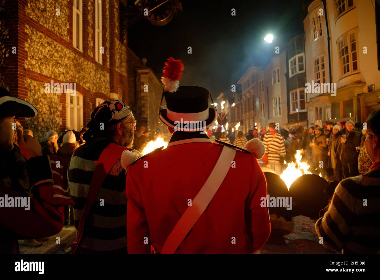 Lewes Bonfire Night Celebrations 2021 in Lewes High Street, East Sussex ...
