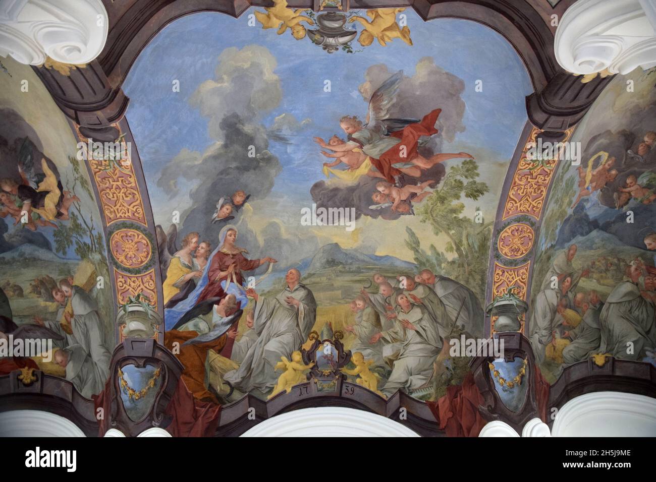 The Plasy Monastery, the large complex of monastery, castle and ...