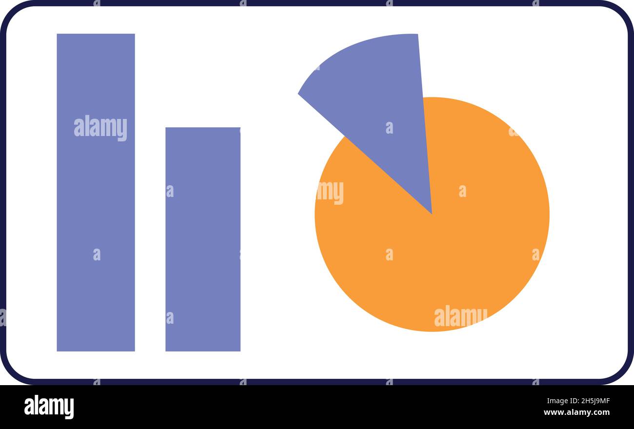 Diagram chart frame. Data analytics icon. Dashboard element Stock ...