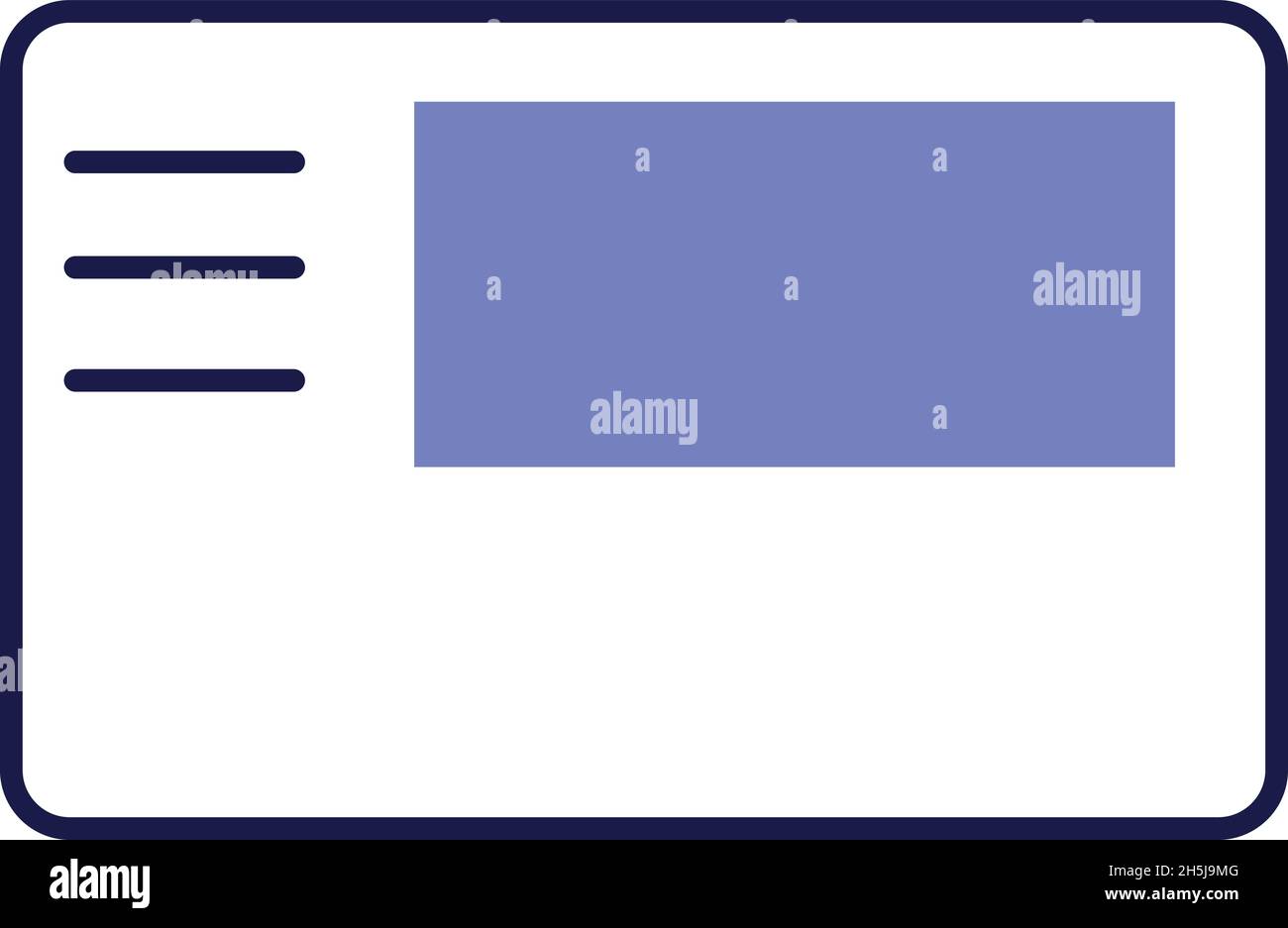Graphic data view. Information dashboard element. Interface frame Stock ...
