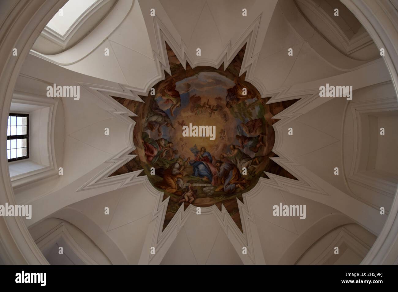 The Plasy Monastery, the large complex of monastery, castle and ...