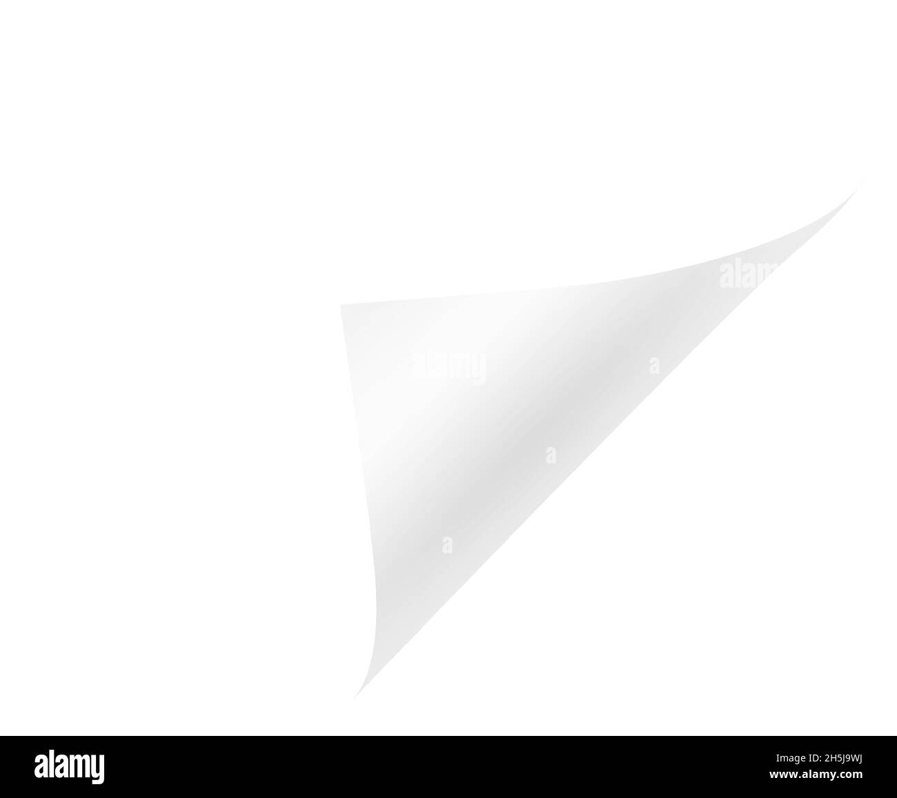 Peeling corner. Curled edge mockup. Paper fold Stock Vector Image & Art ...