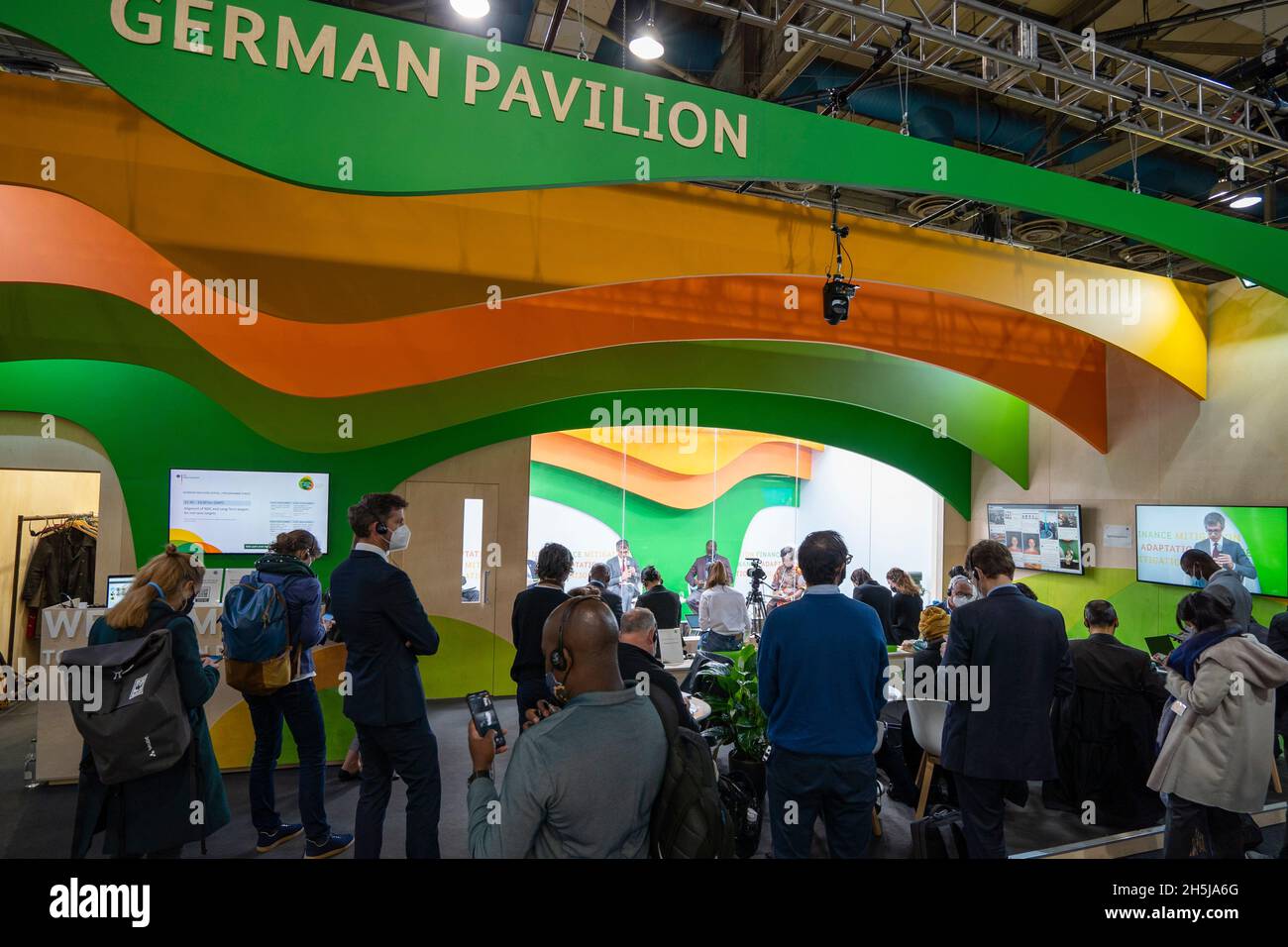 German Pavilion at COP26 UN Climate Change Conference in Glasgow 2021 ...