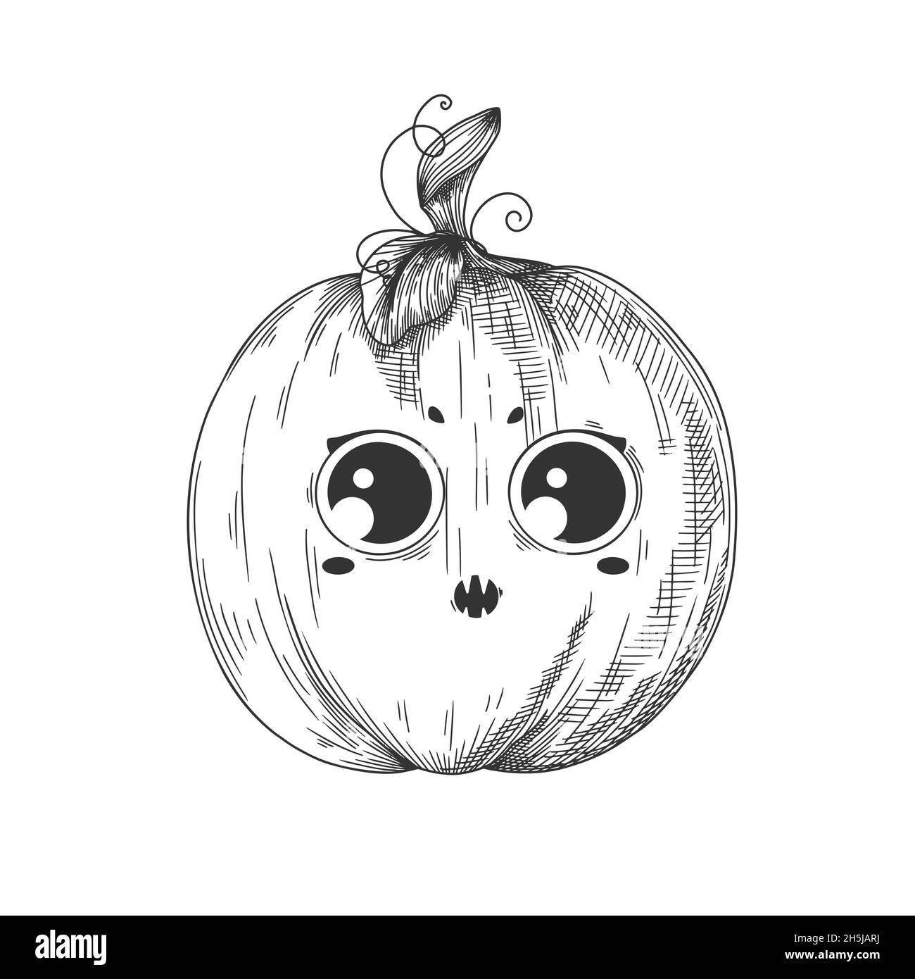 Pumpkin with a smiling face. Halloween pumpkin. Happy Halloween Vector ...
