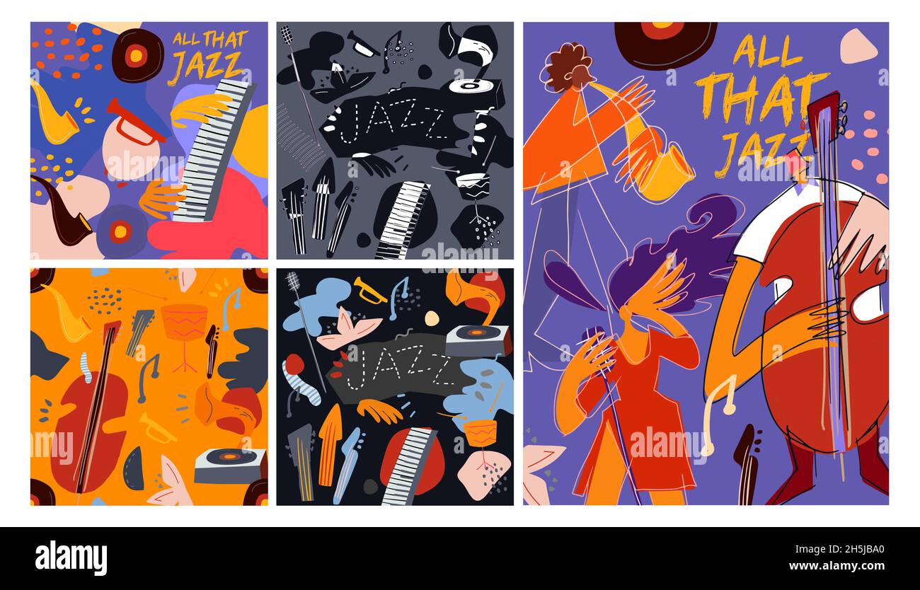 Vintage jazz poster hi-res stock photography and images - Alamy