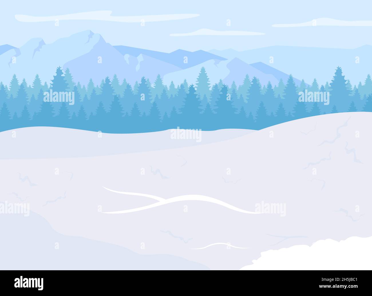 Mountain resort flat color vector illustration Stock Vector Image & Art ...