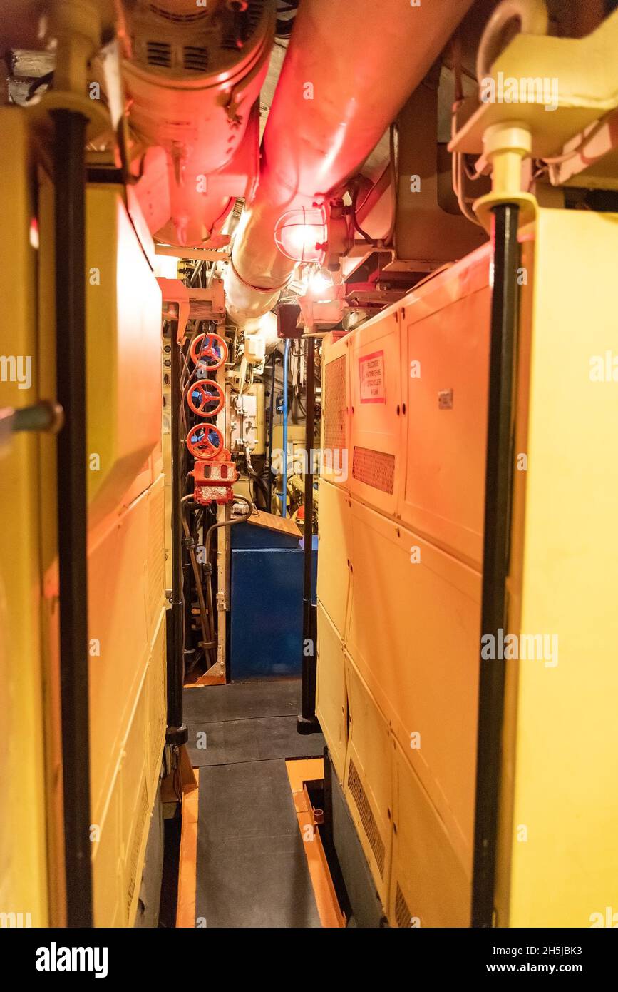 Main air engine on a submarine. It is used for transfer high-pressure ...