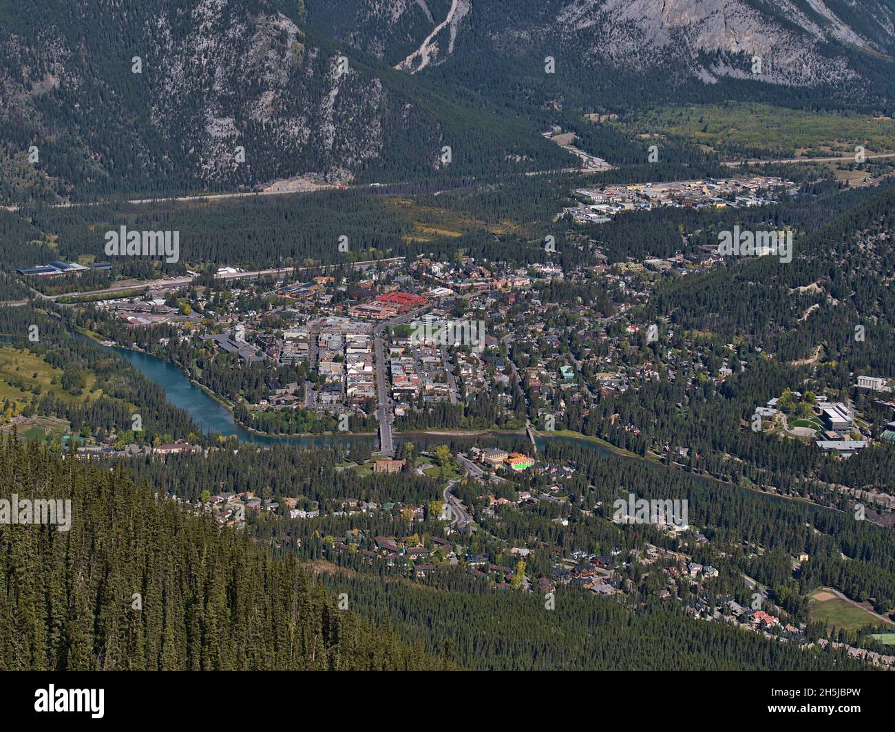 Banff town aerial hi-res stock photography and images - Alamy