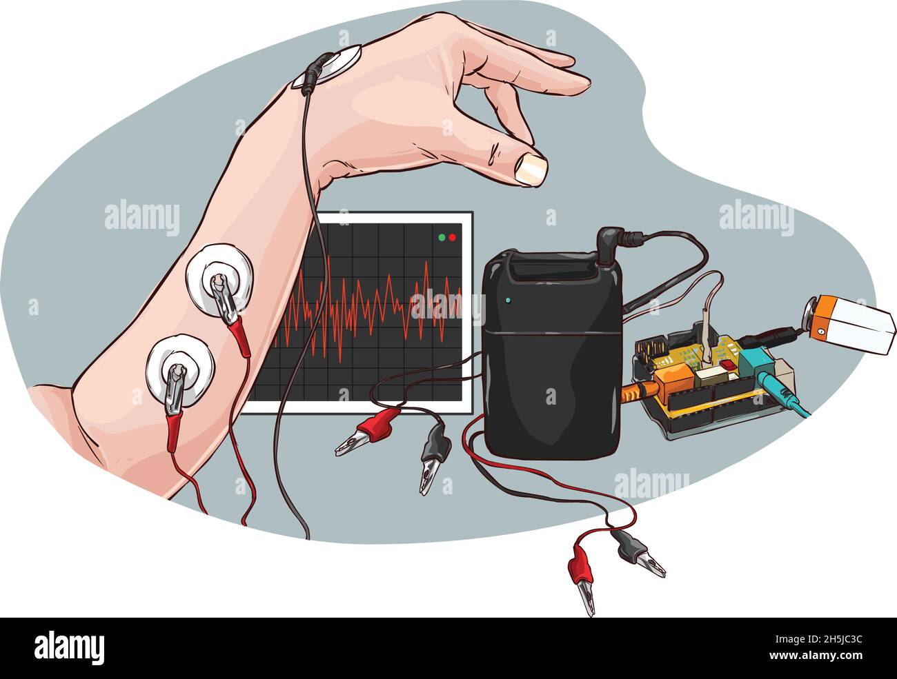 Electromyograms Stock Vector Images - Alamy