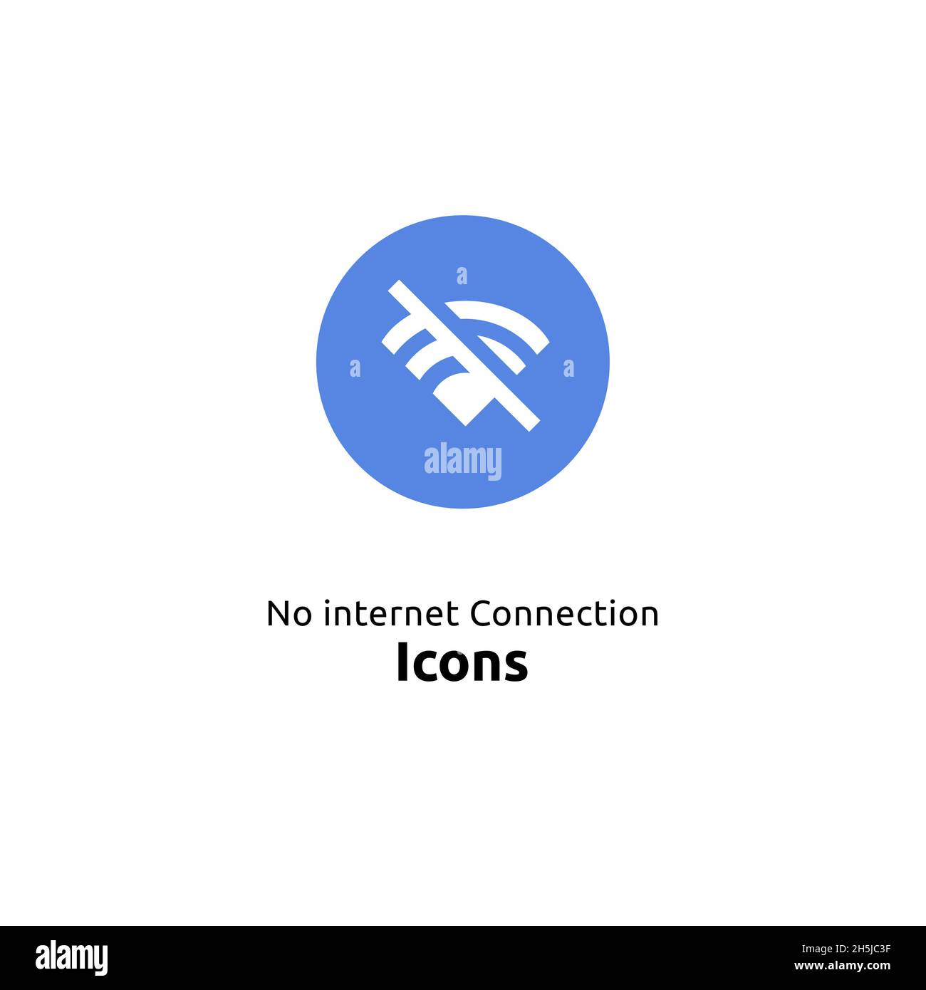 Pictogram sign for no wireless wifi or sign for remote internet access ...
