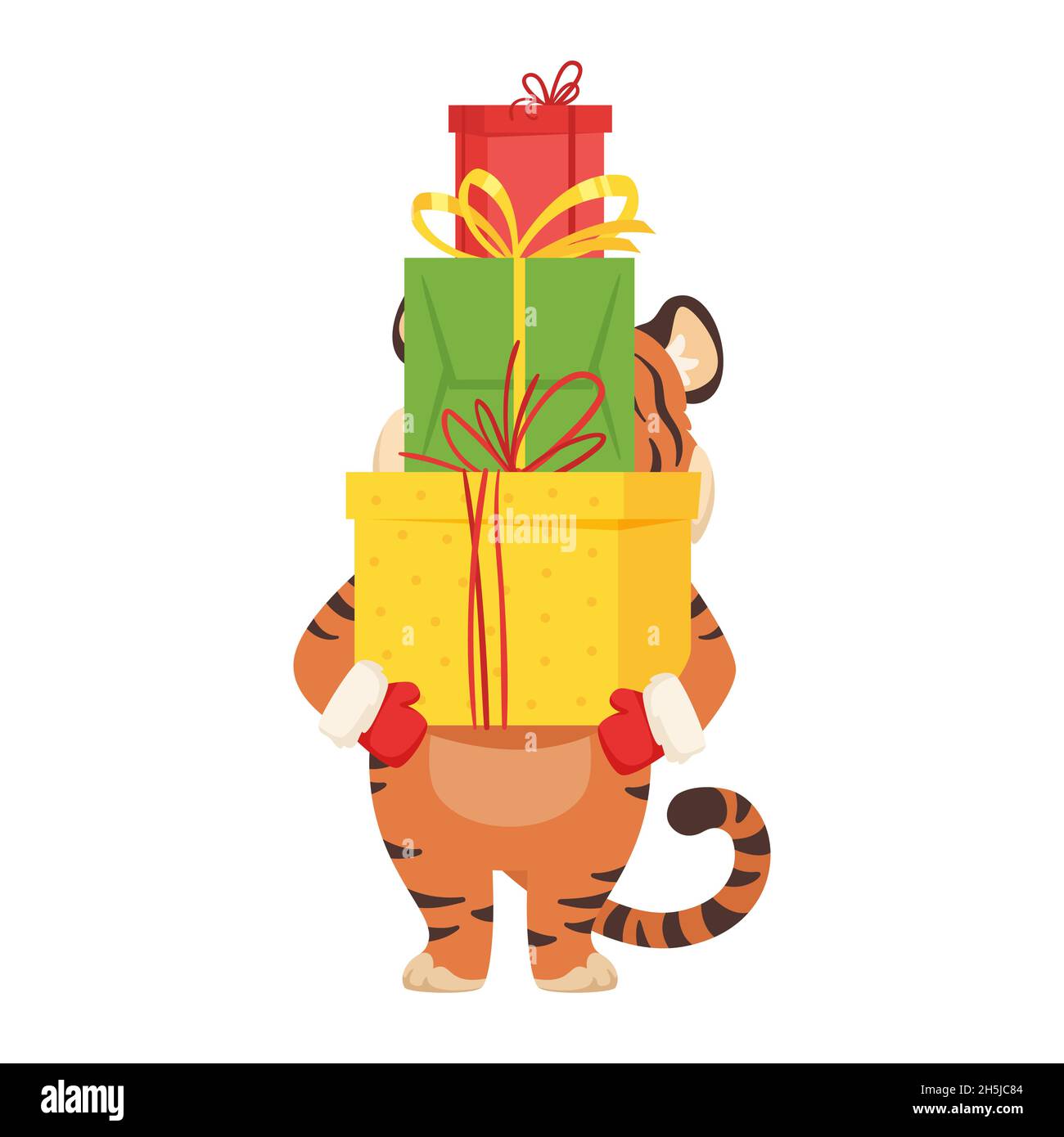 New year cat little Cut Out Stock Images & Pictures - Alamy