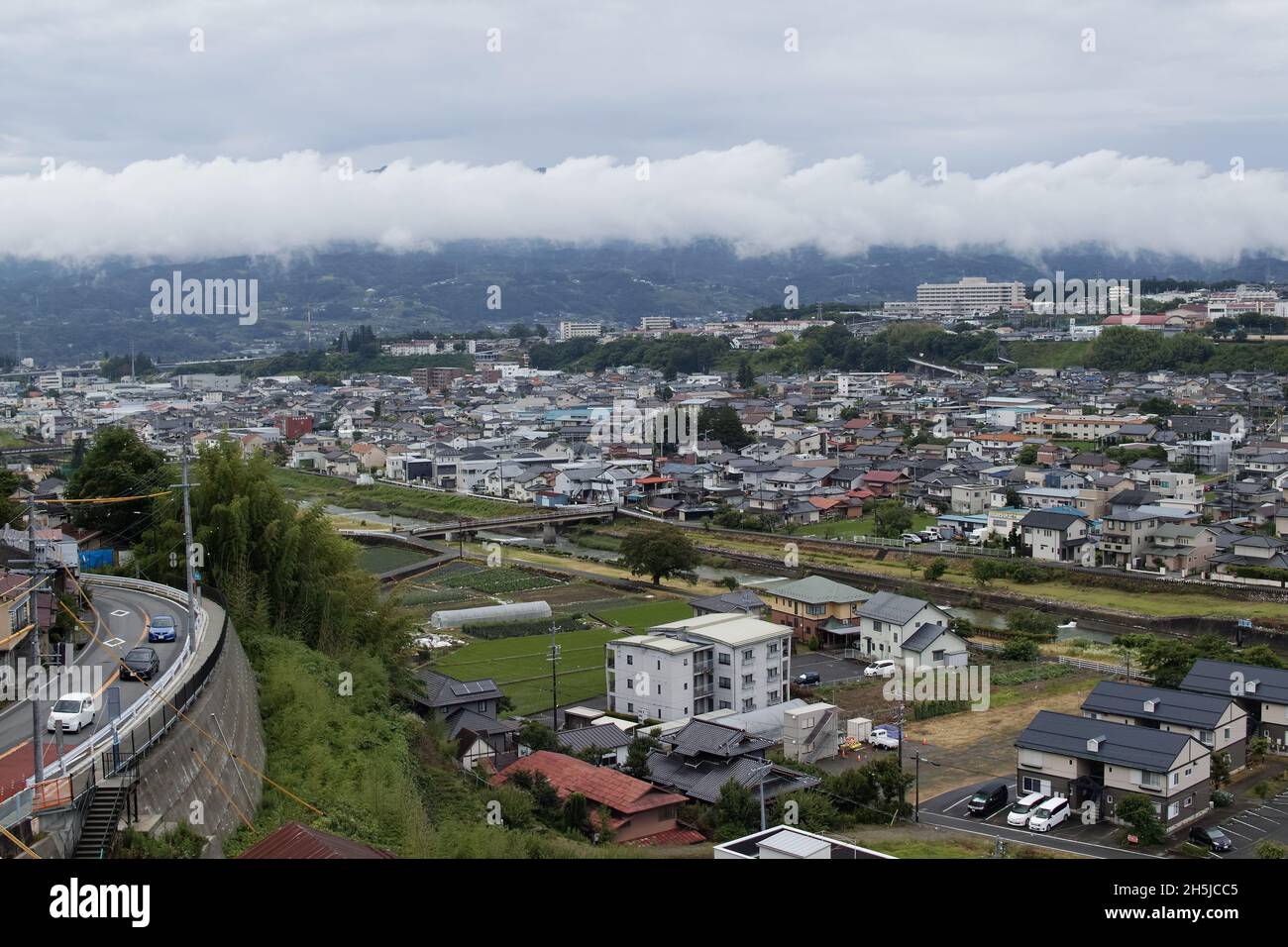 iida, nagano, japan 2021-30-10 , random view of Iida city in Nagano ...