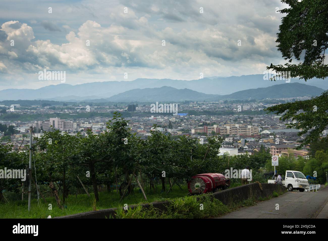 iida, nagano, japan 2021-30-10 , random view of Iida city in Nagano ...