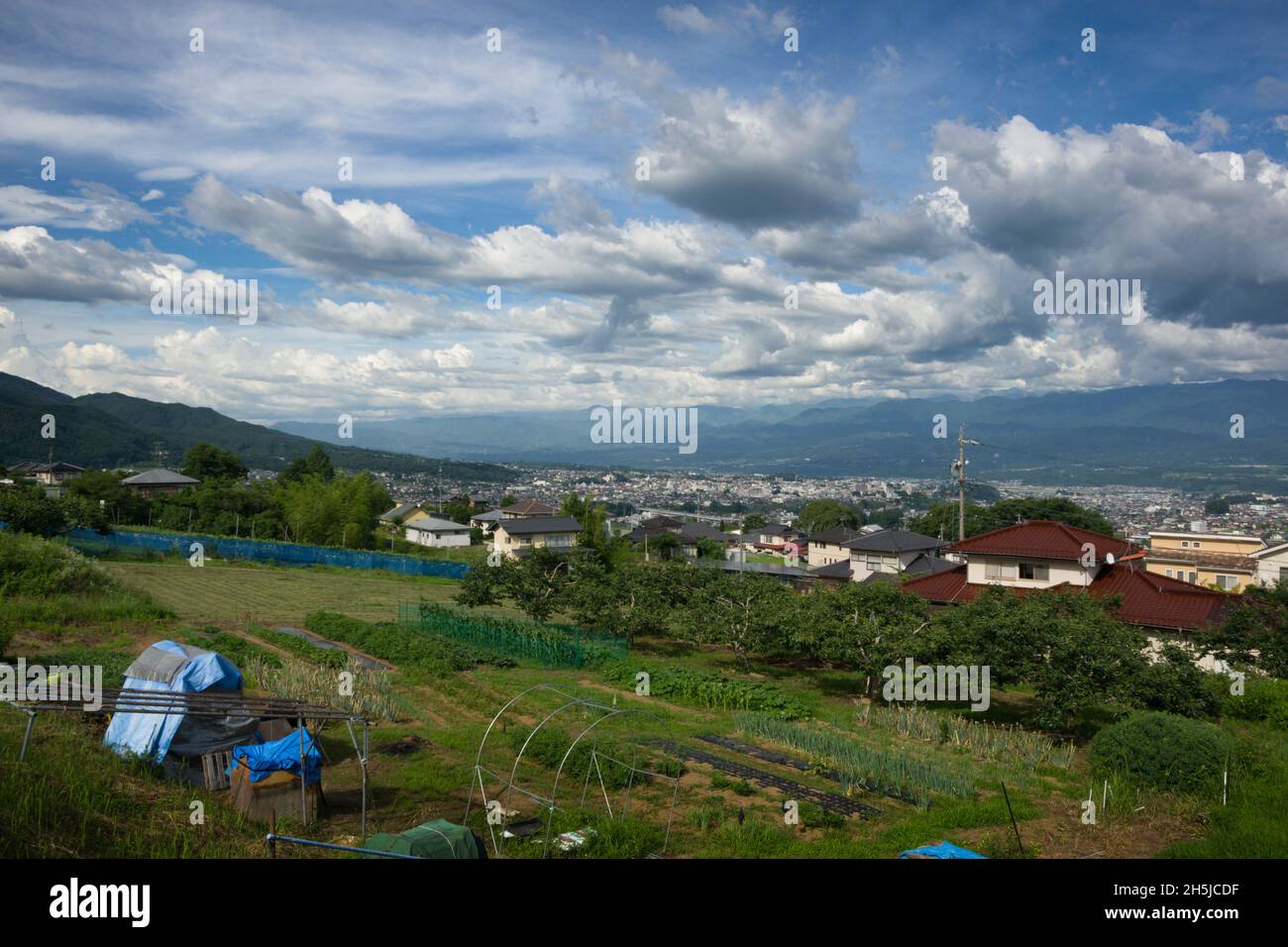 iida, nagano, japan 2021-30-10 , random view of Iida city in Nagano ...