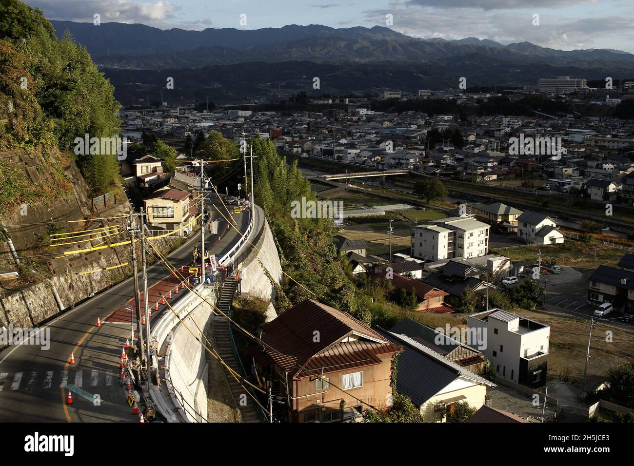iida, nagano, japan 2021-30-10 , random view of Iida city in Nagano ...