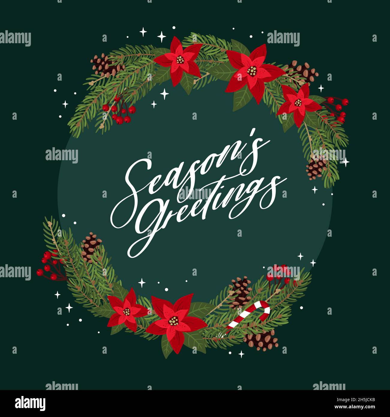 Design with branches, flowers and decoration, cute and festive, great ...