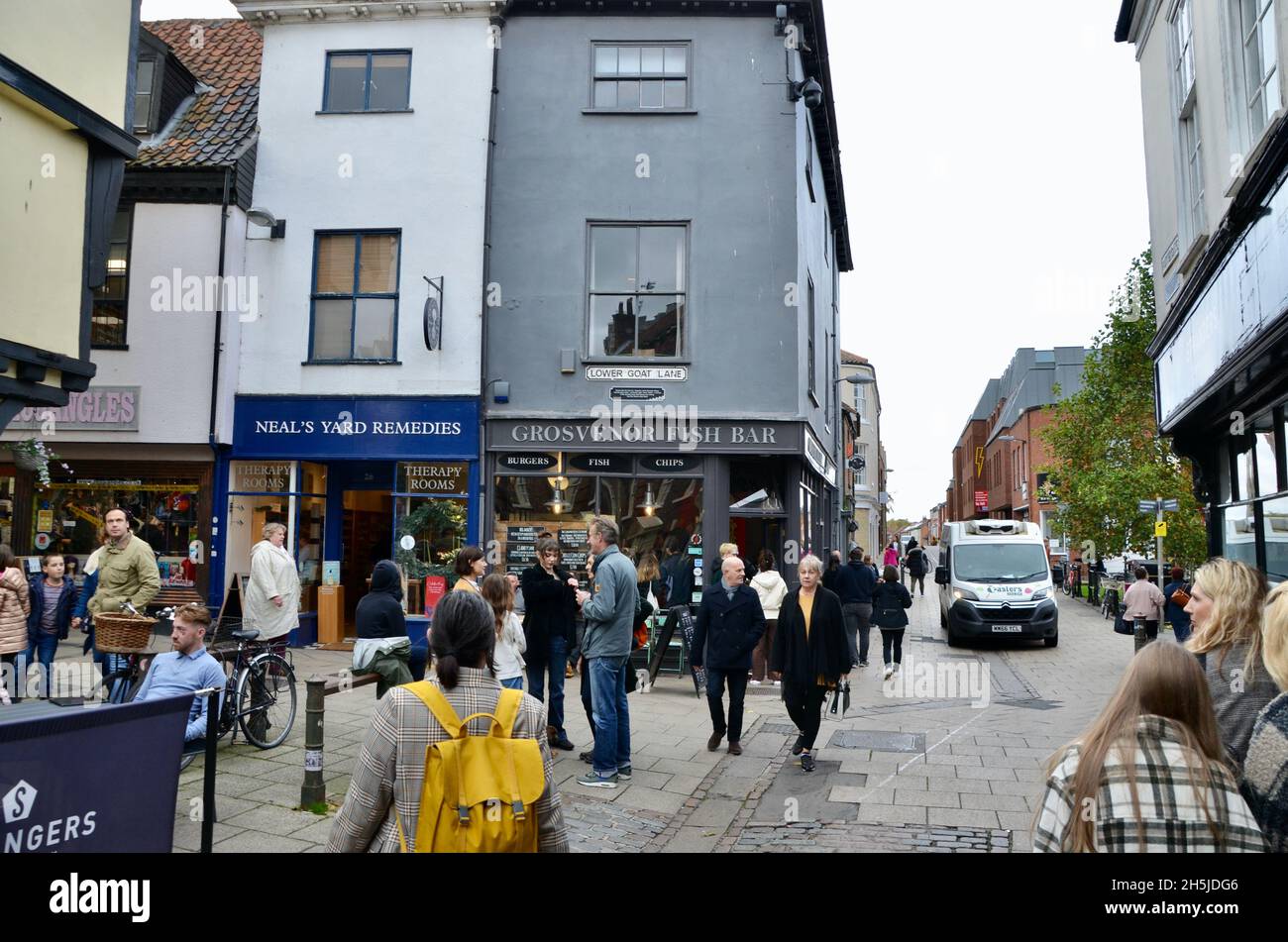 pottergate lower goat lane norwich norfolk england UK Stock Photo - Alamy