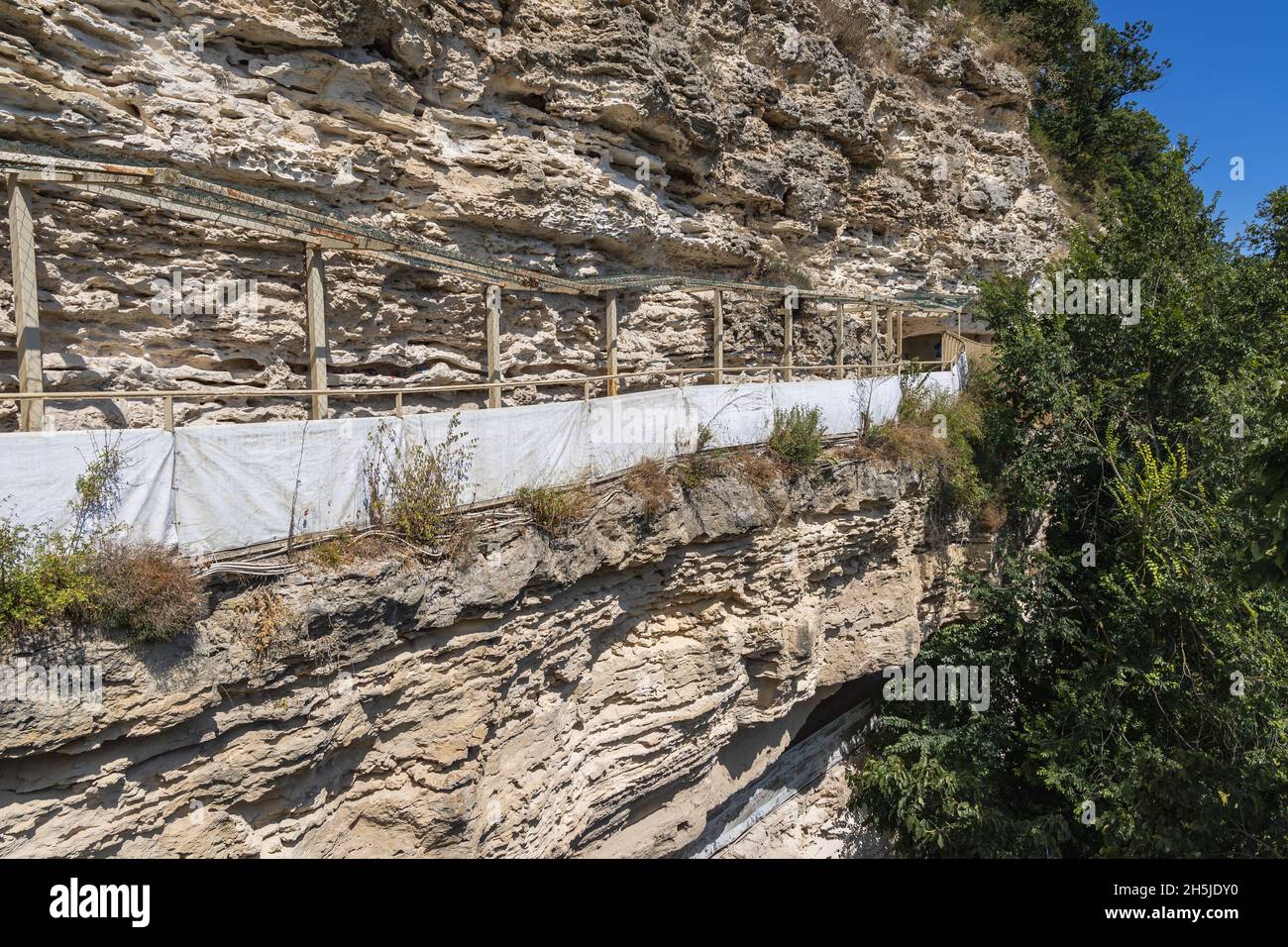 Aladzha Monastery medieval Orthodox Christian cave monastery complex on ...