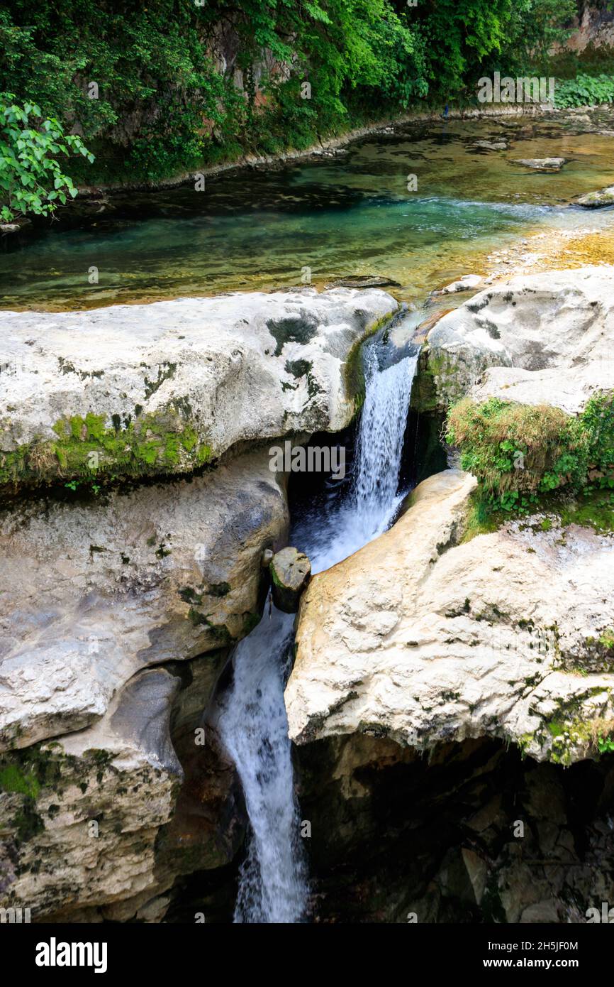 Martvili canyon in Georgia. Beautiful natural canyon with view of the ...