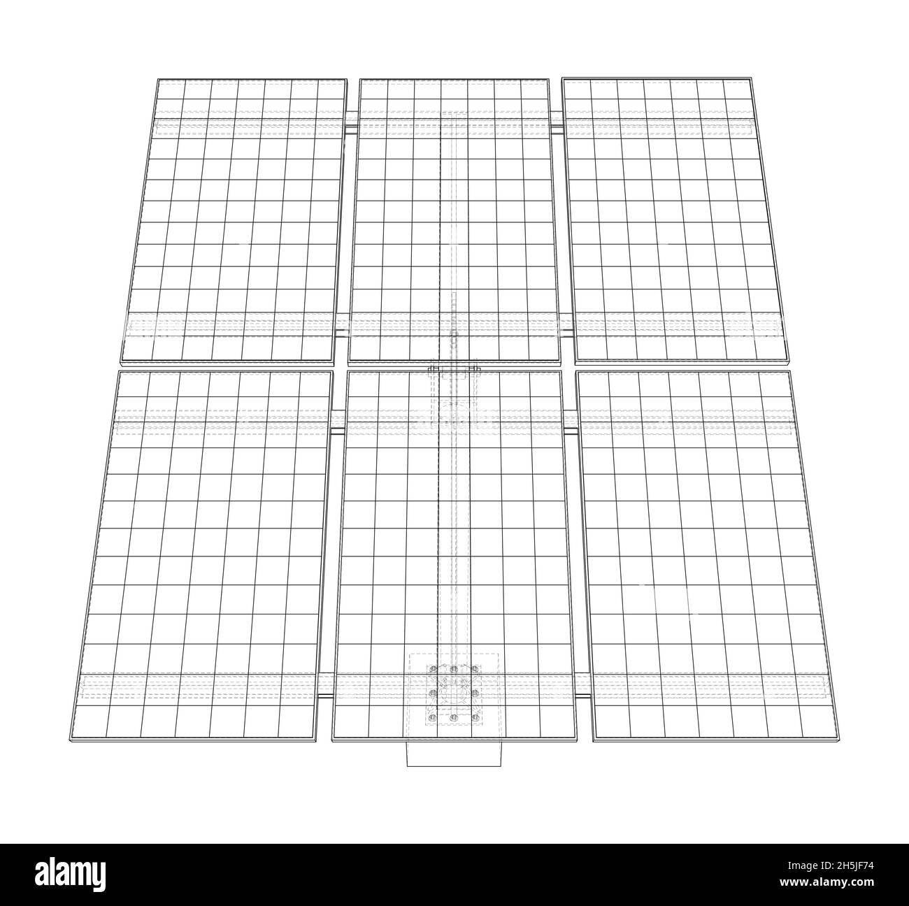 Solar Panel Concept. Vector rendering of 3d Stock Vector Image & Art ...