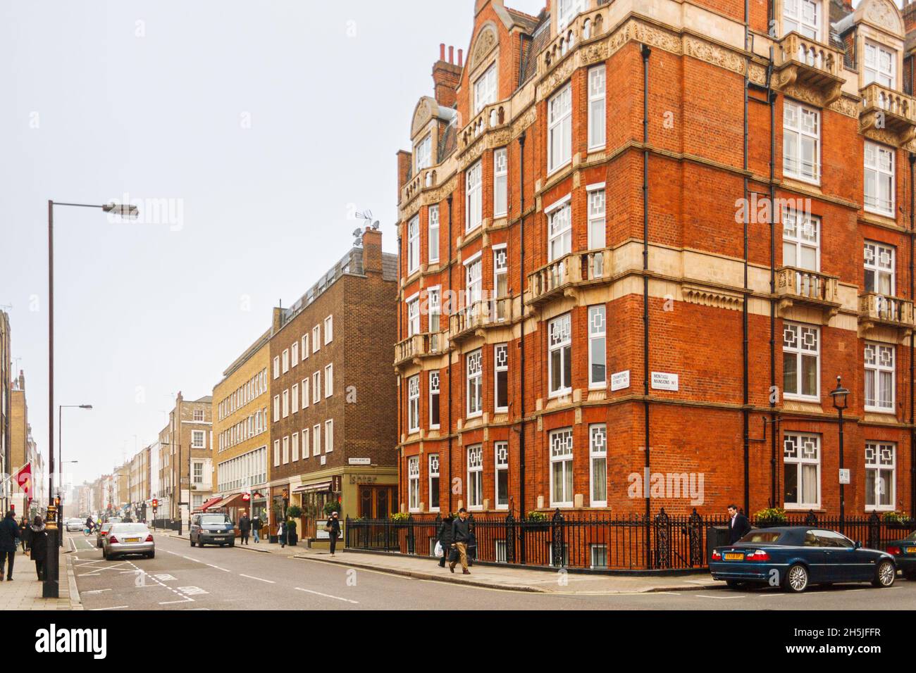 London, United Kingdom; March 16th 2011: Typical London street of ...